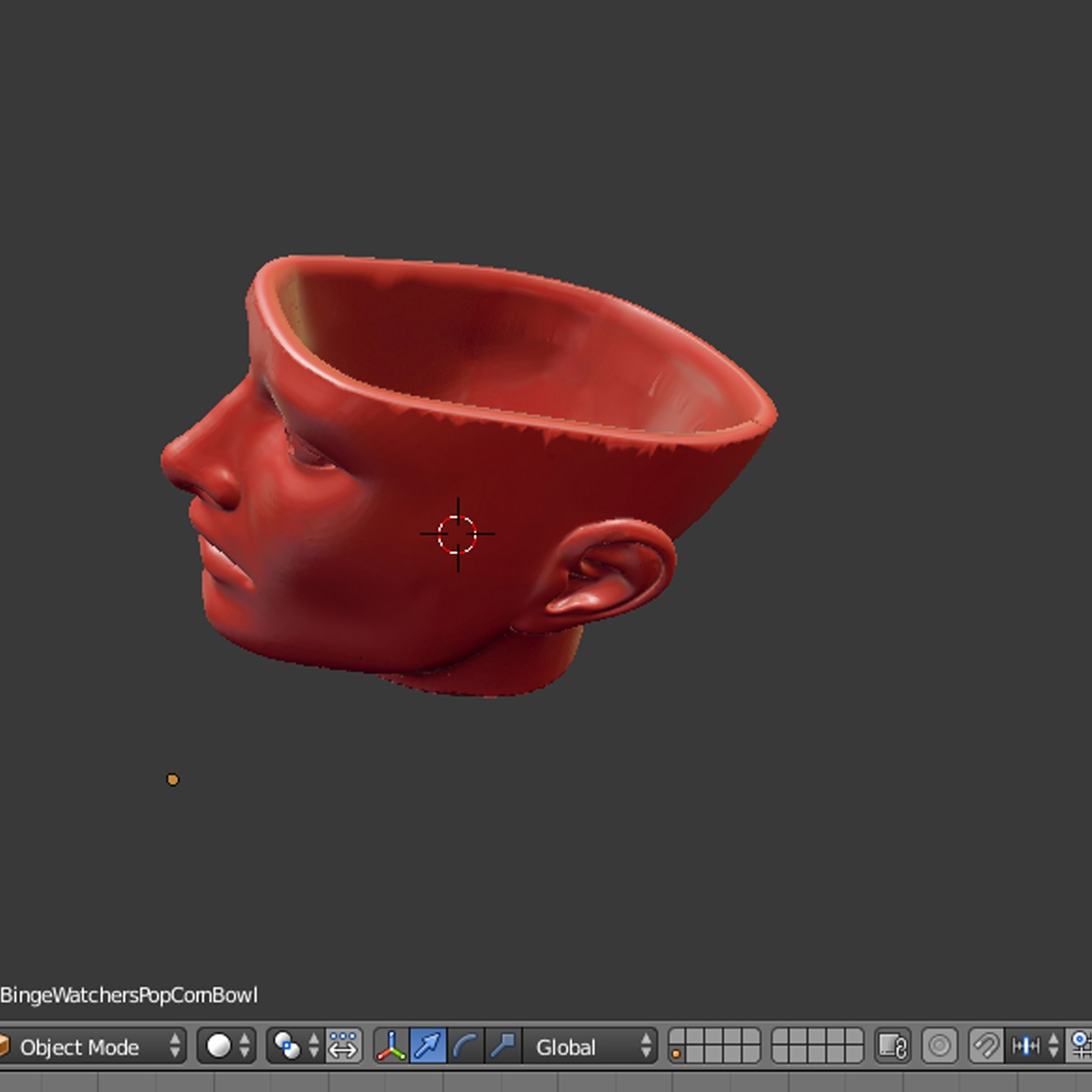 HEAD SHAPED BOWL free 3D model | CGTrader