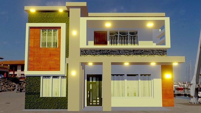 3d animated house with interior desings 3D model | CGTrader