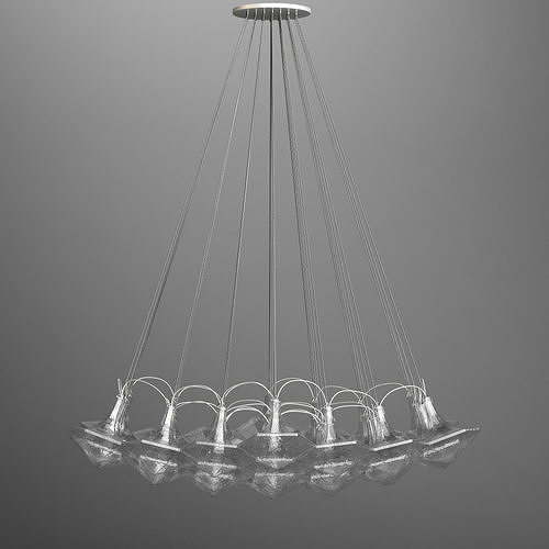Lasvit Facet Blown Glass Pendant 3D model | CGTrader