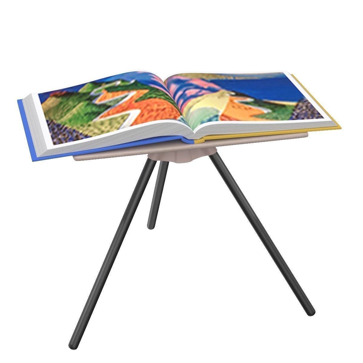Lounge open book with tripod 3D model | CGTrader
