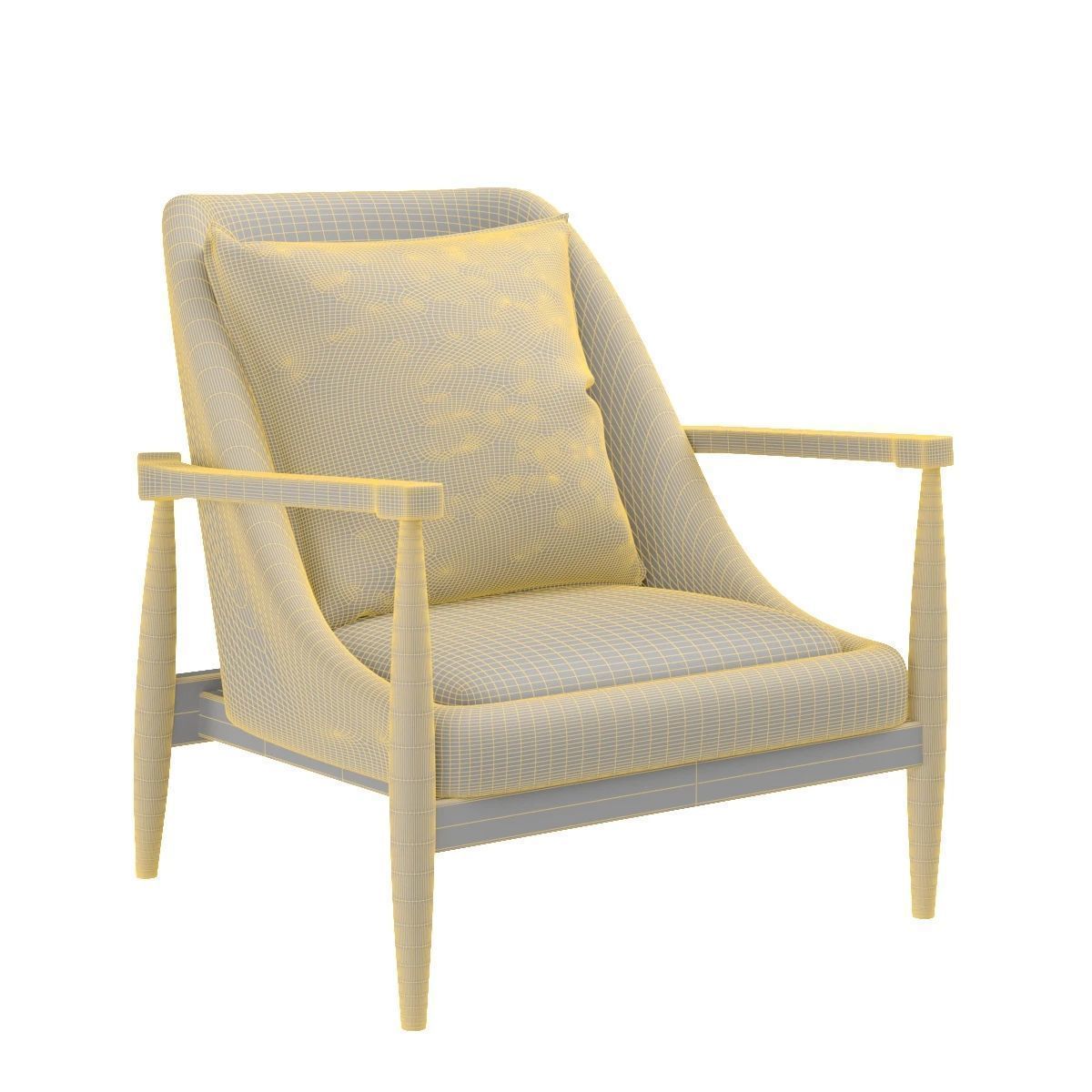 Lounge Seating Group Chair Left 3D model | CGTrader