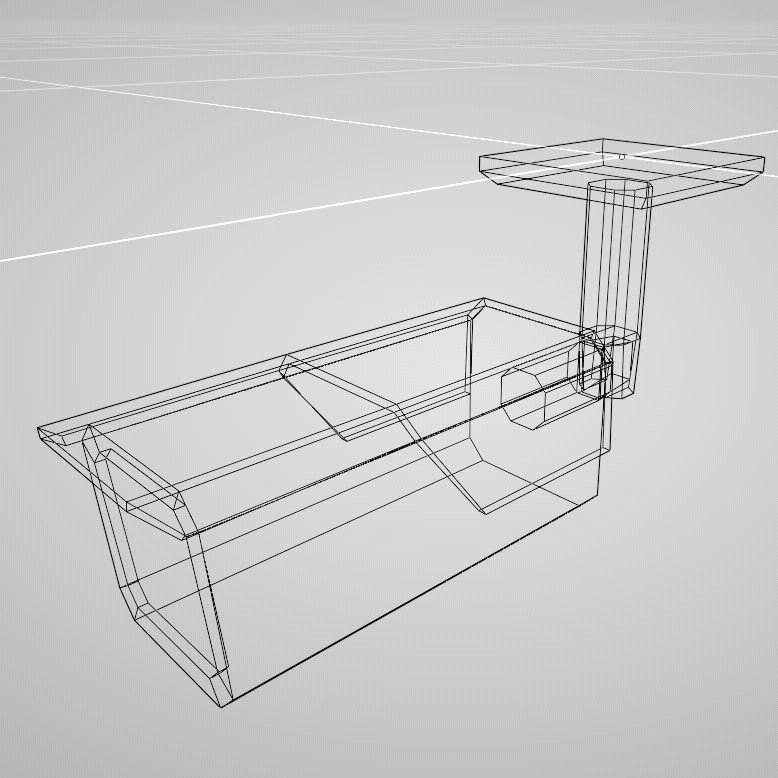 3D model Security Camera CCTV - Low Poly VR AR 3D Model Game Ready Asset VR / AR / low-poly ...