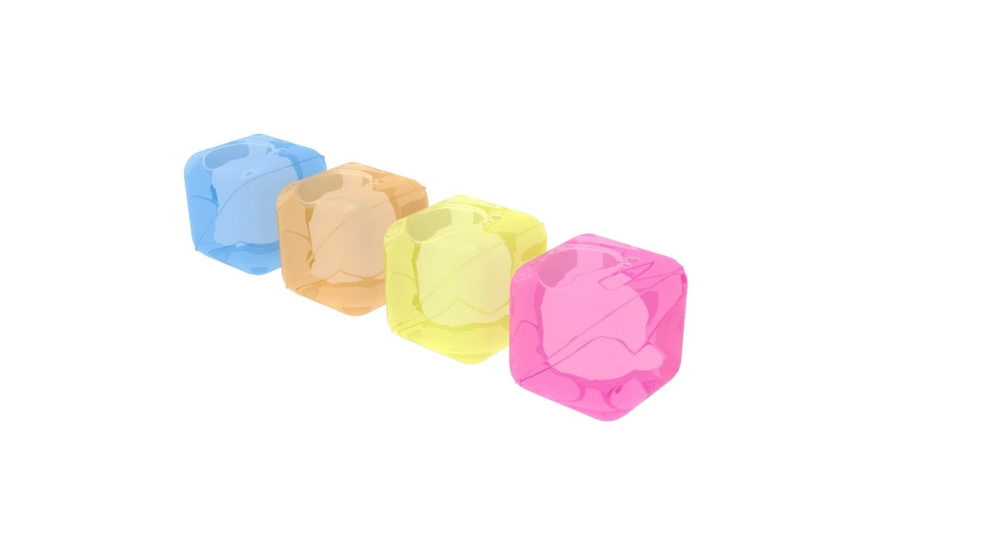 Plastic Ice Cubes 3D model | CGTrader