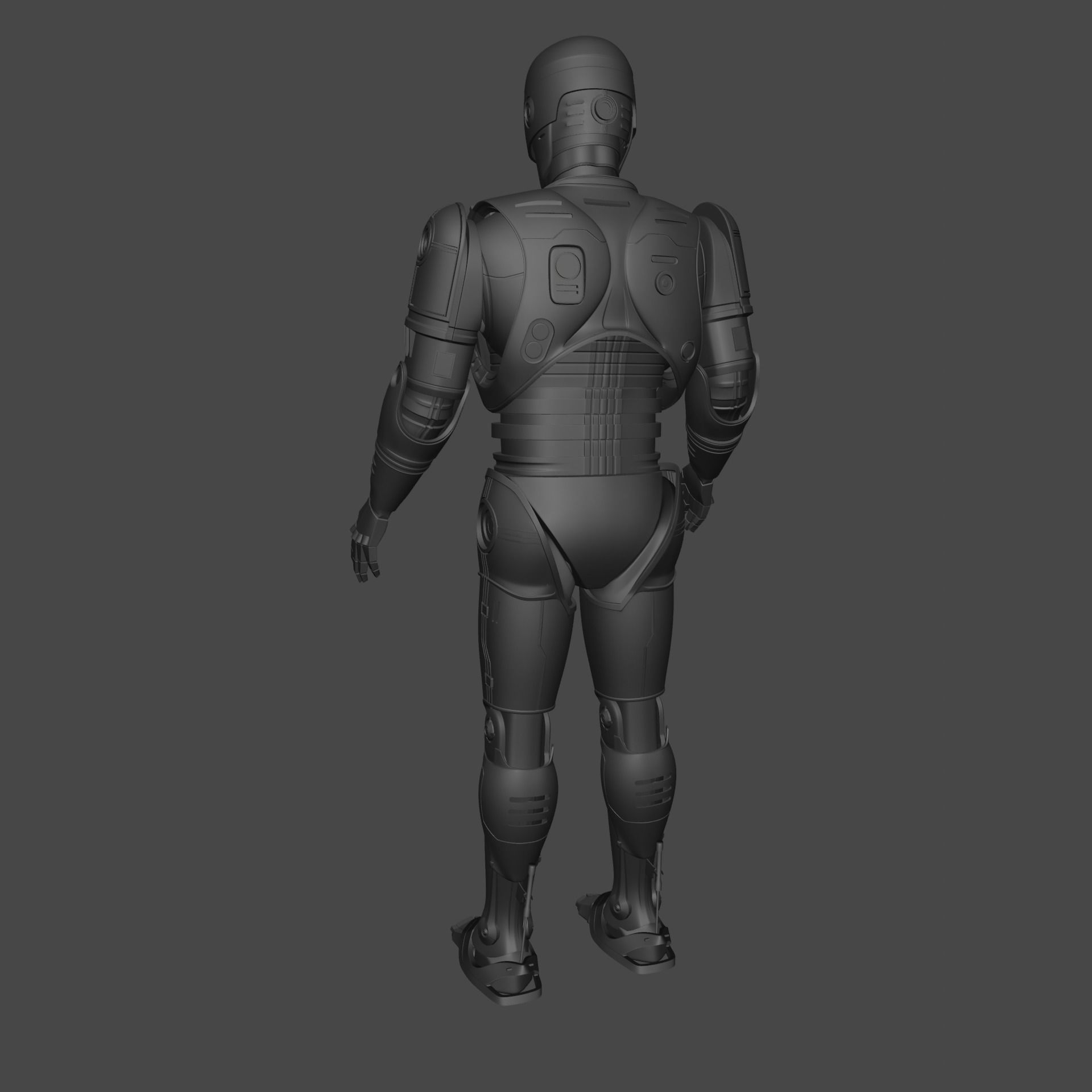 RoboCop rigged model 3D model rigged | CGTrader