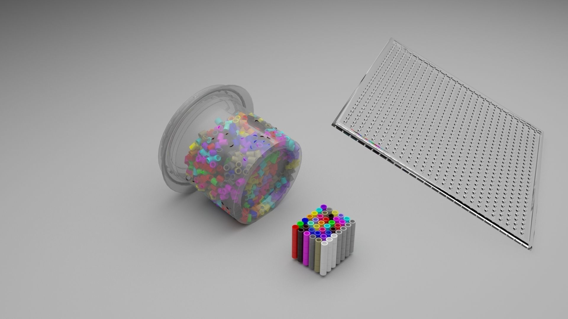 Hama Beads 3D model | CGTrader