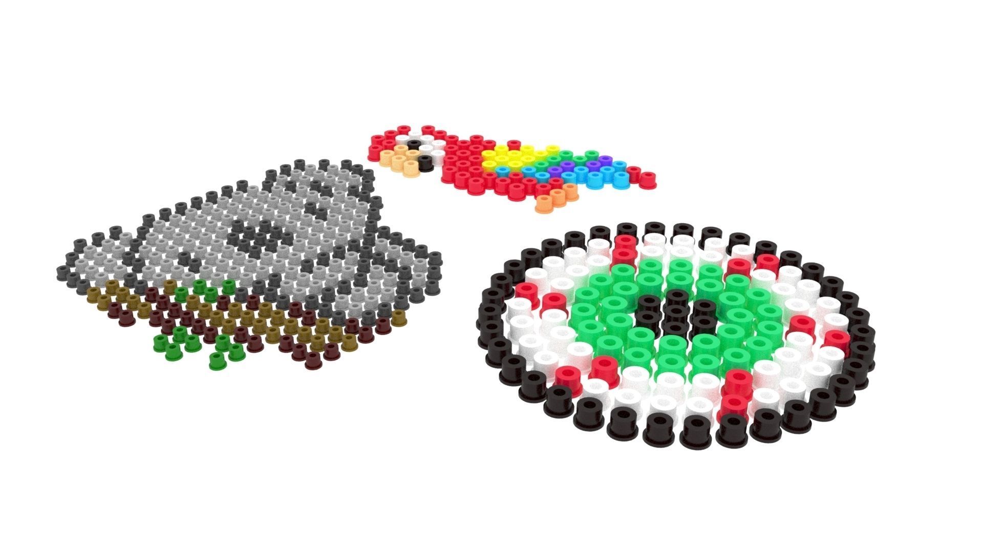 Hama Beads Crafts 3D model | CGTrader