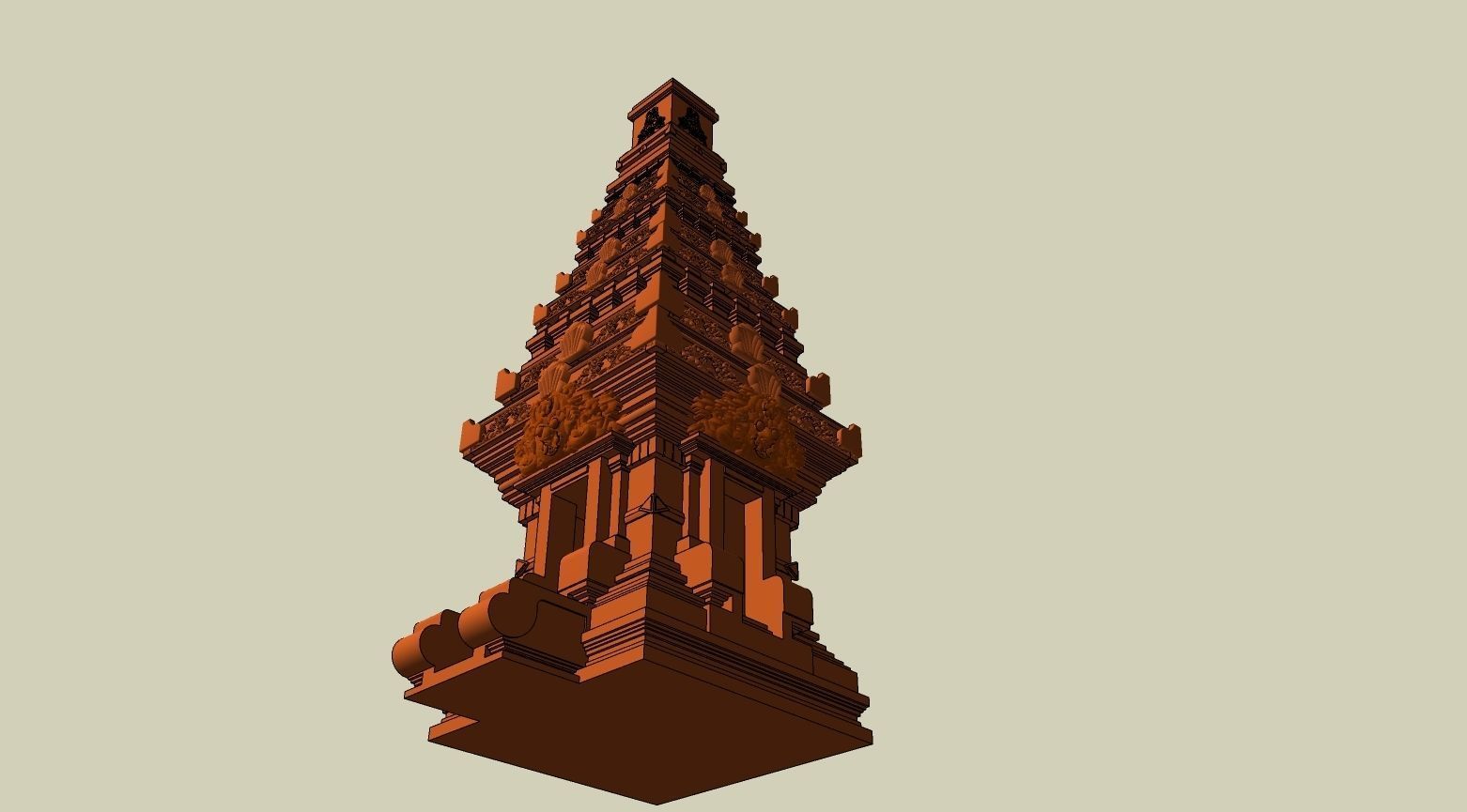 3D model indian hindu temple 3d modal VR / AR / low-poly | CGTrader
