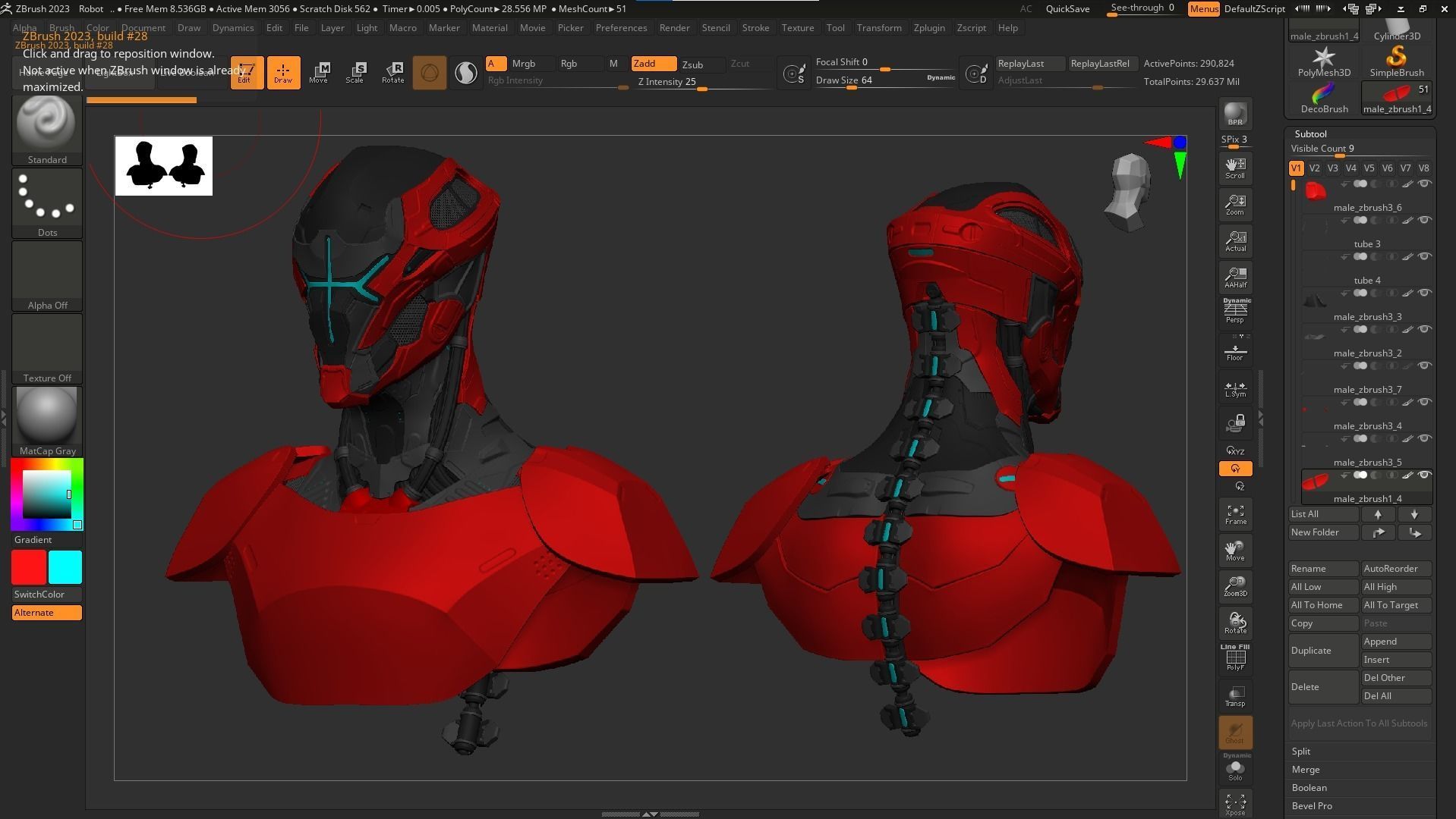 Robot 3D model 3D printable | CGTrader