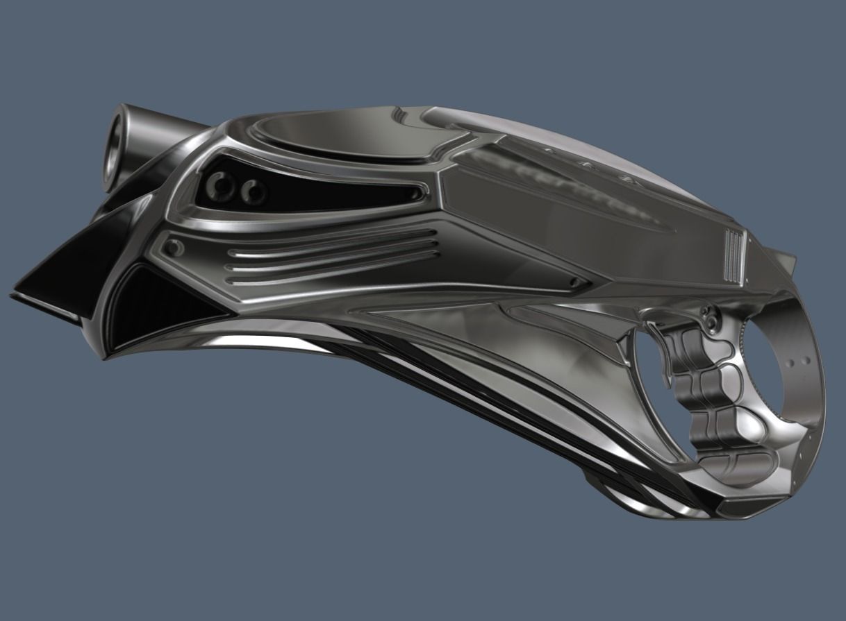 Futuristic Handgun High Poly 3D model | CGTrader