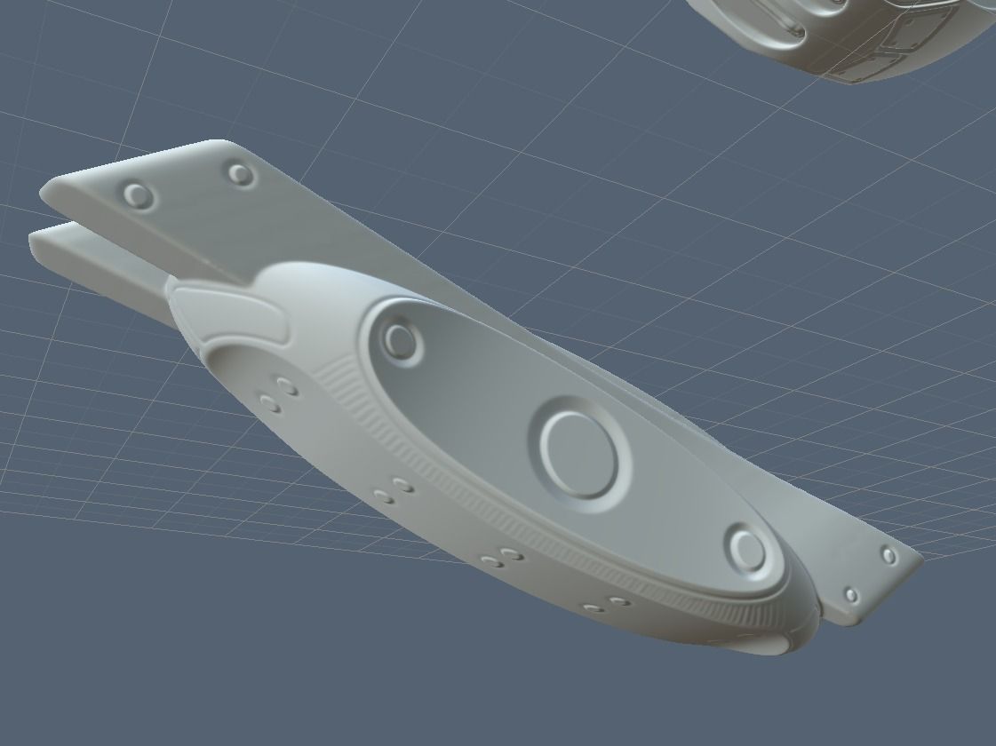 Futuristic Handgun High Poly 3D model | CGTrader