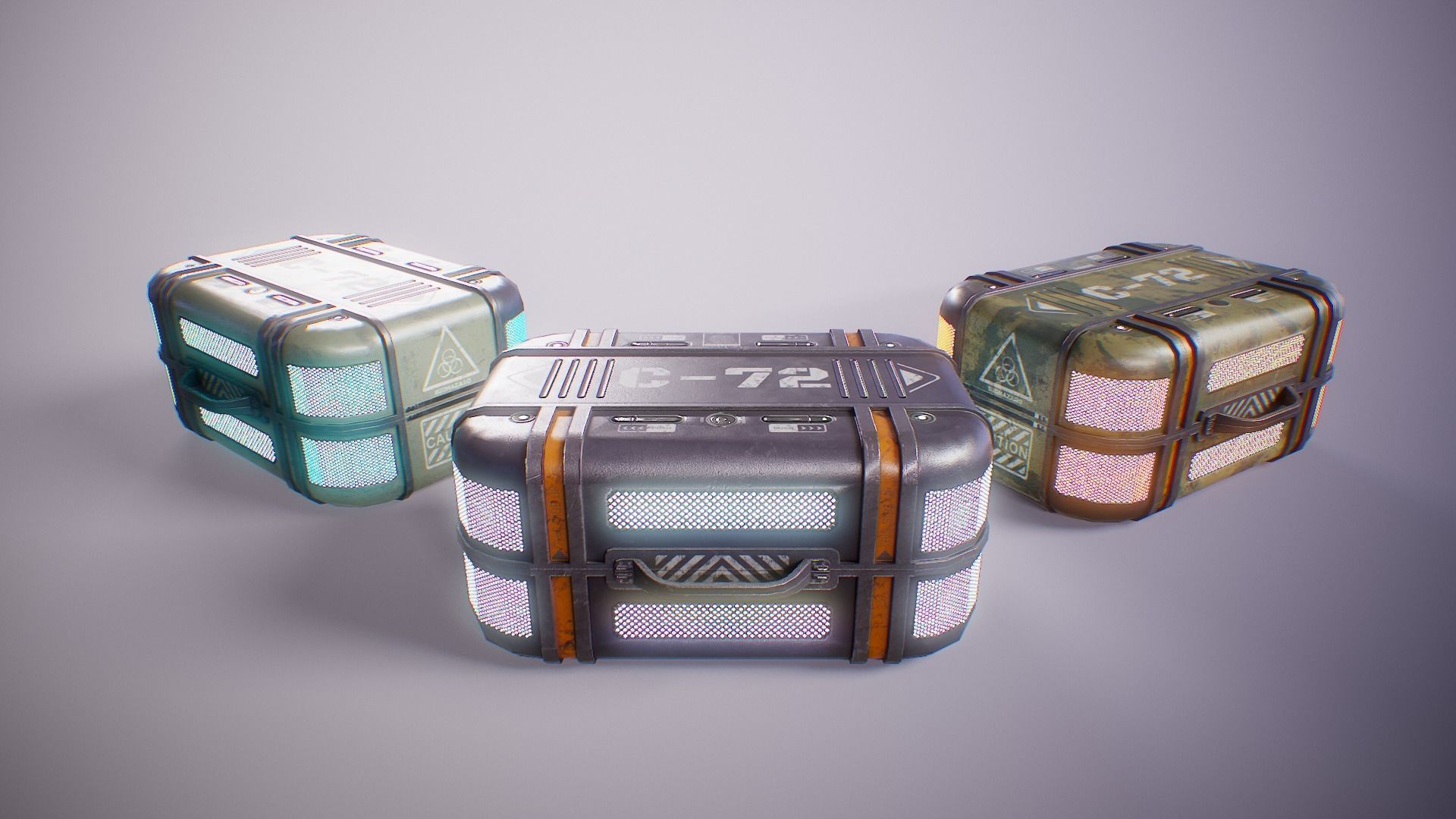 3D model PBR SciFi Portable Containment Unit VR / AR / low-poly | CGTrader