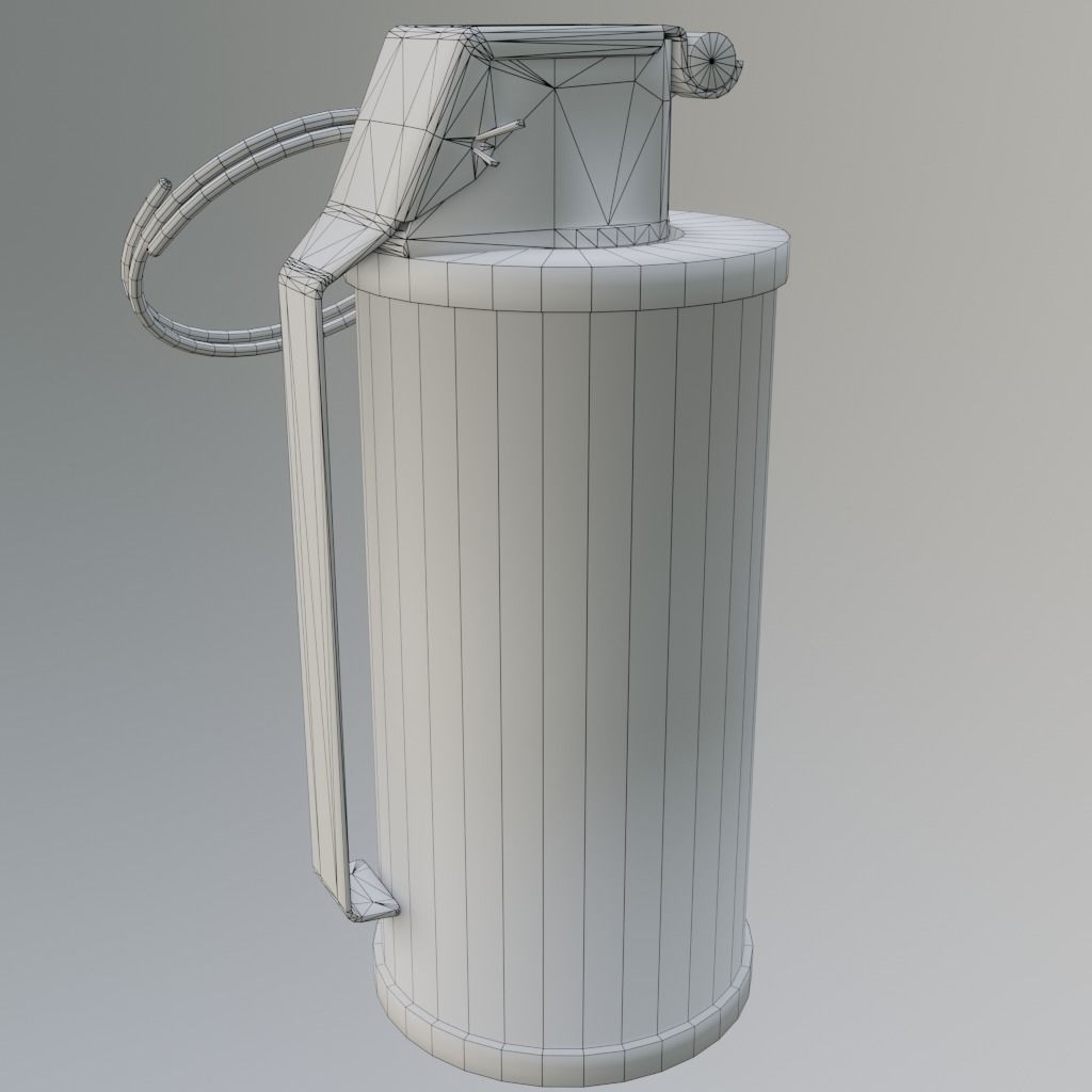 Smoke grenade free VR / AR / low-poly 3D model rigged | CGTrader