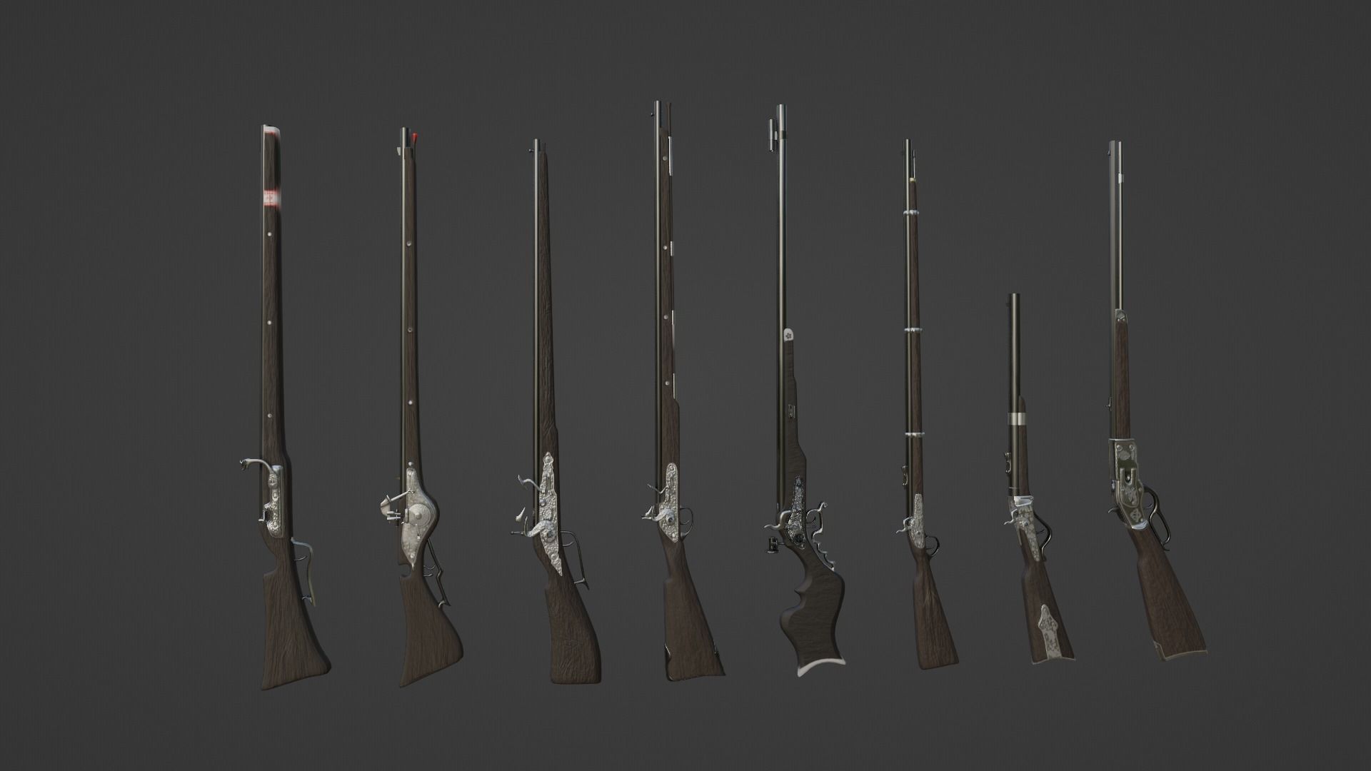 Old Rifle Collection | CGTrader