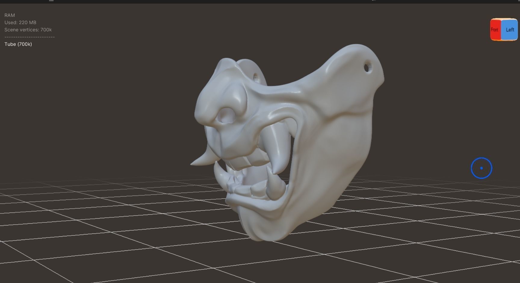 Oni Mask 3D model 3D printable | CGTrader