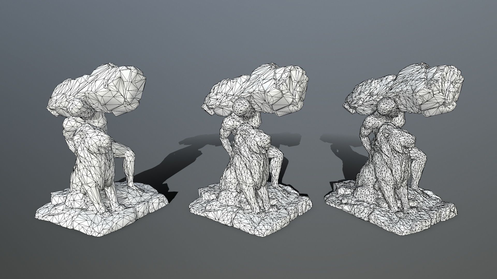 3D model Hercules and Lion VR / AR / low-poly | CGTrader