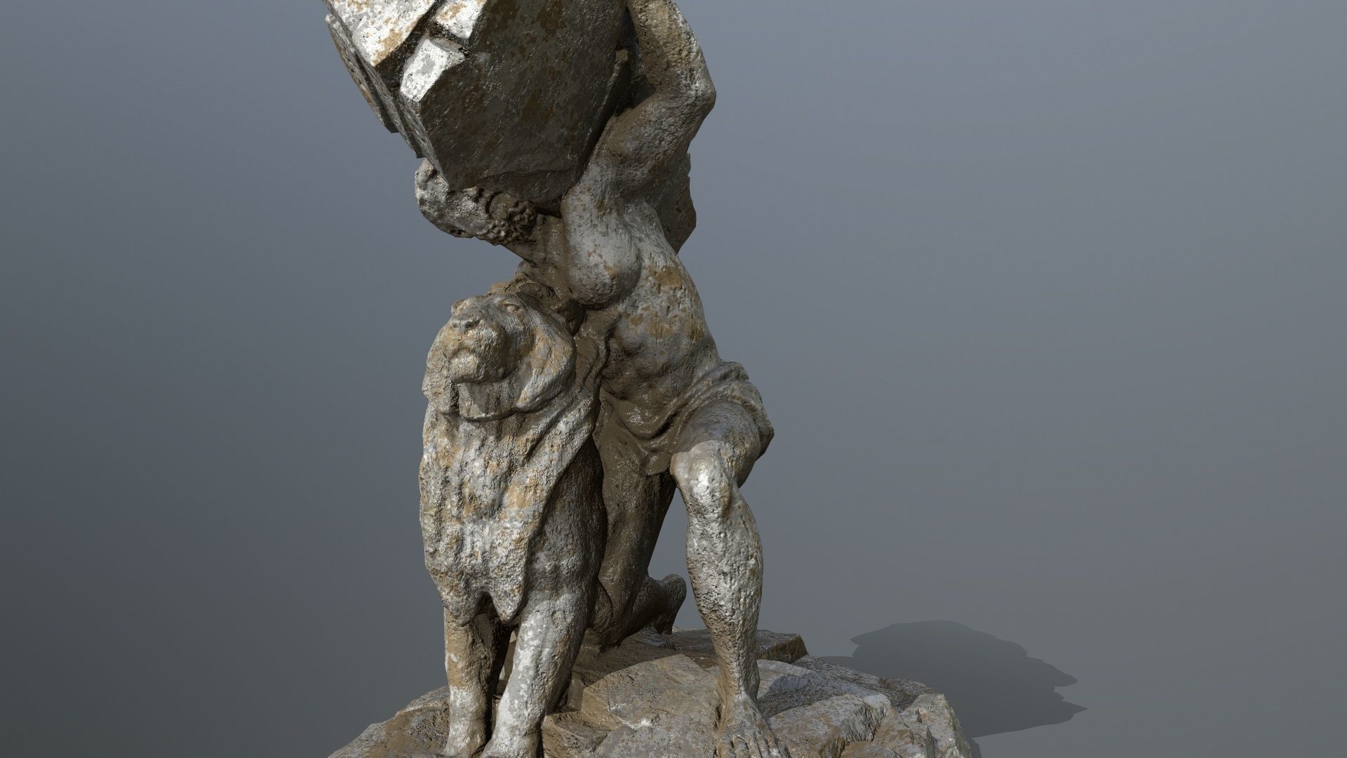 3D model Hercules and Lion VR / AR / low-poly | CGTrader