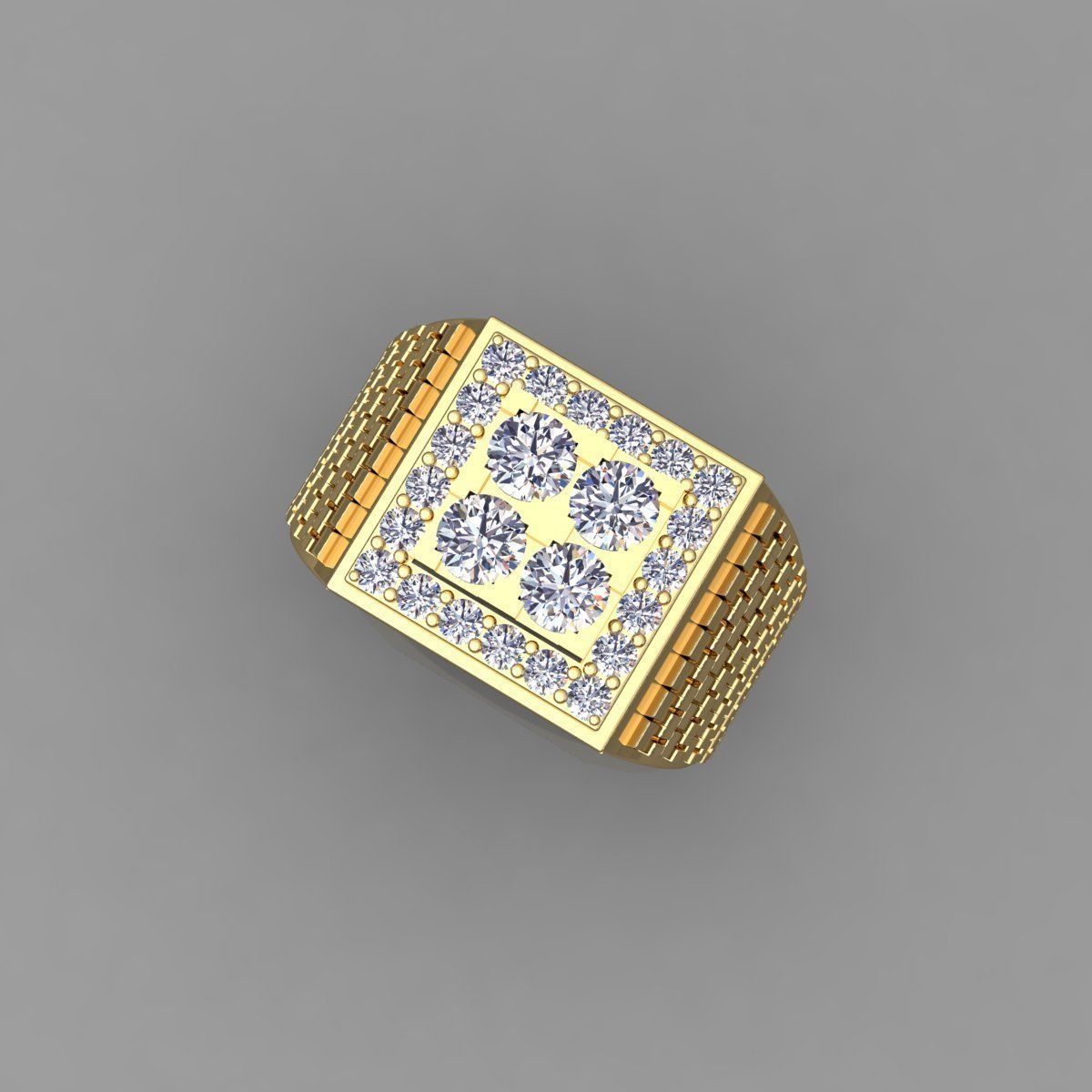 Design Mens Ring 3d Model and Render Detail 3D model 3D printable | CGTrader