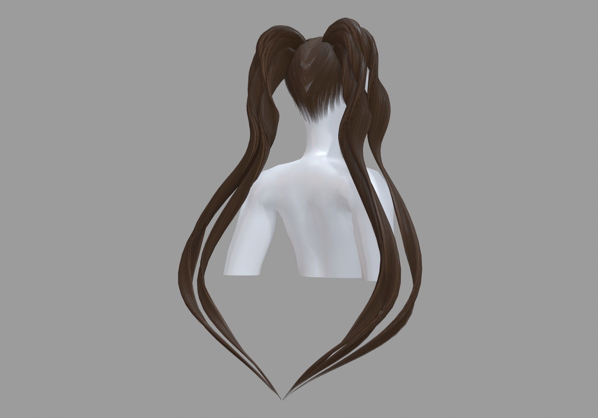 Ponytails Stylized Hairstyle V15201 3D model | CGTrader
