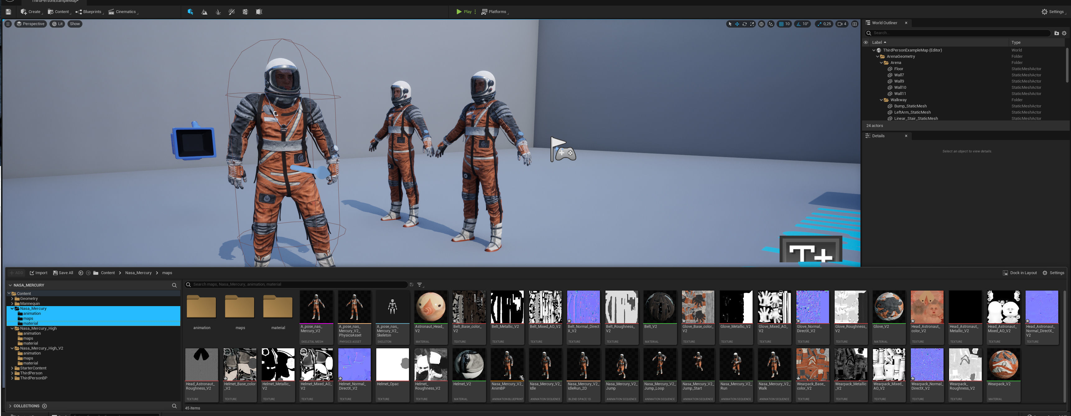 3D model CS04 Space Suit LITE VERSION 2 VR / AR / low-poly | CGTrader
