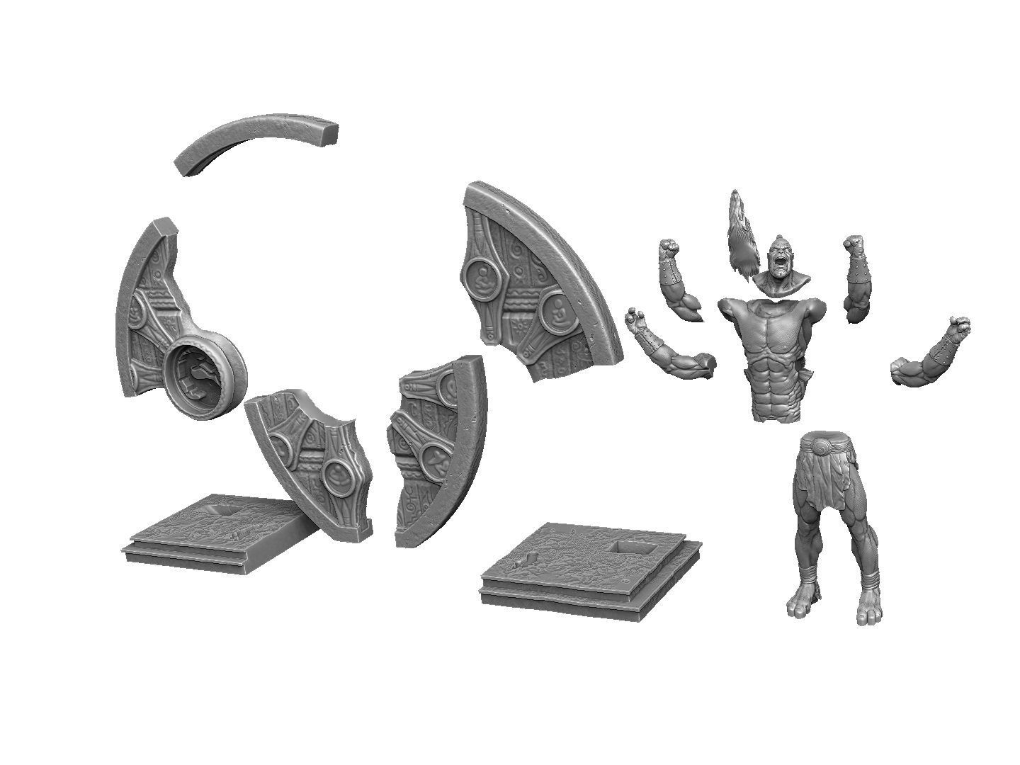 GORO 1995 2 options FOR 3D PRINT STL assembly model 3D model 3D ...