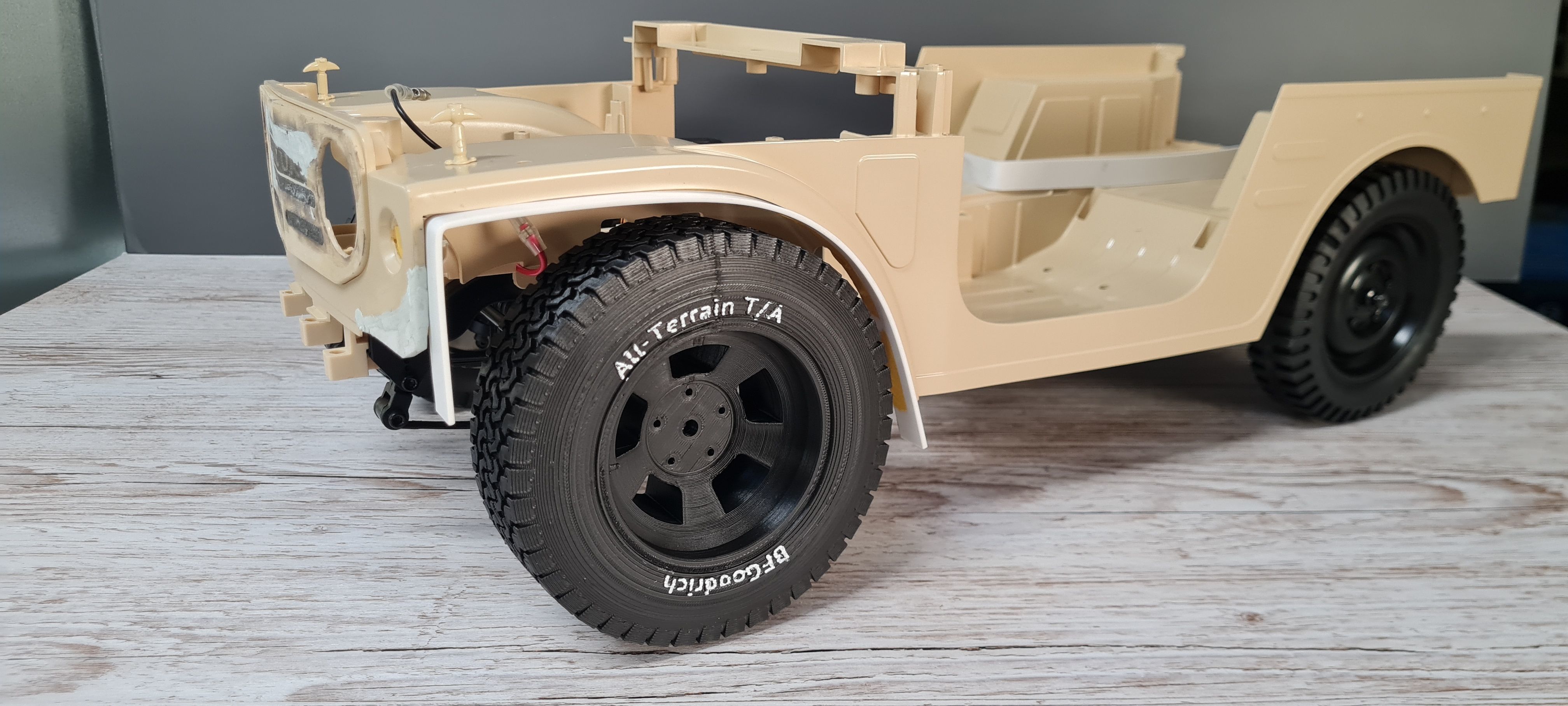 FMS Suzuki Jimny LJ10 LJ80 Tire and Rim 1to6 3D model 3D printable ...