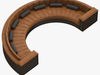 Half Round Seating 3D model | CGTrader