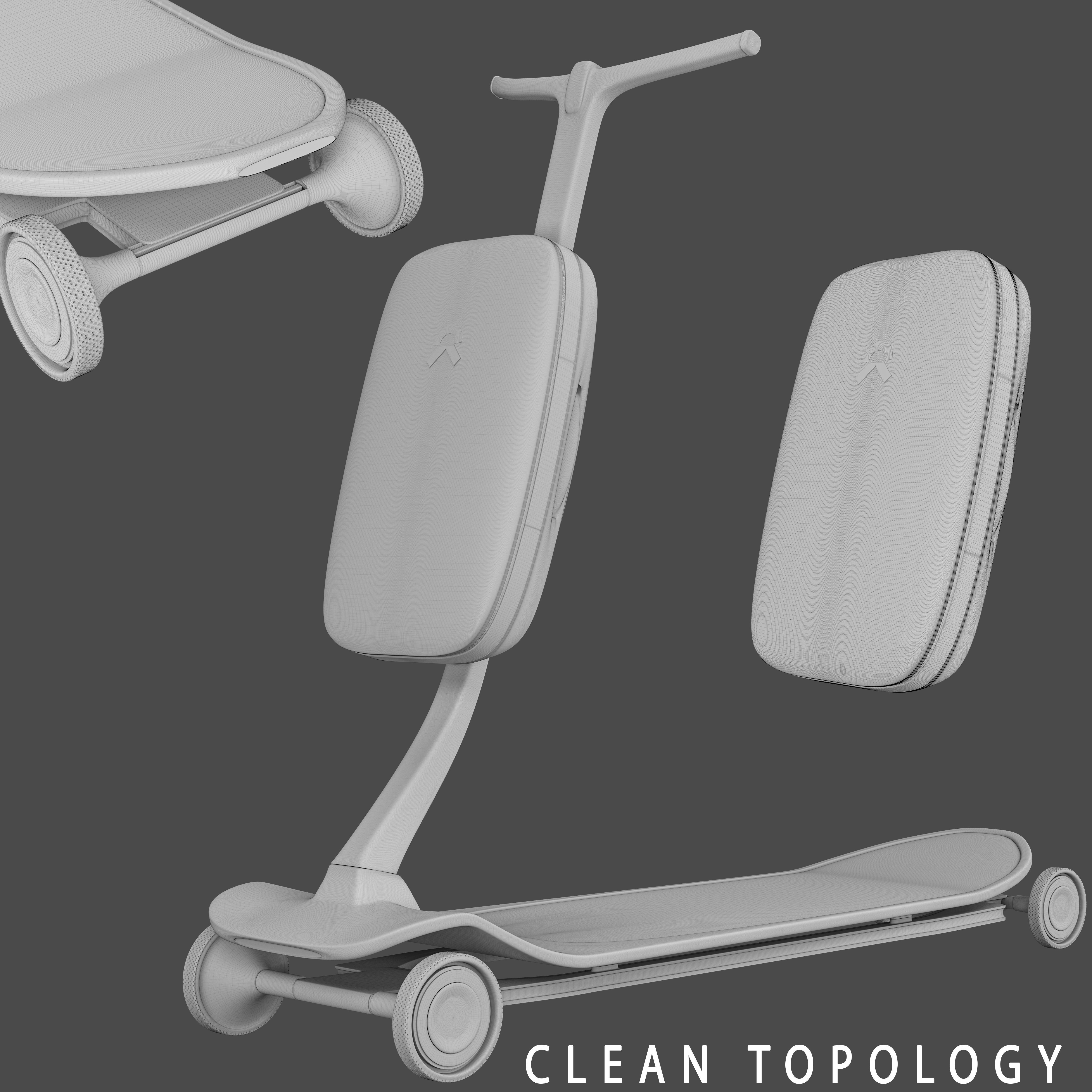 electric scooter 3D model | CGTrader