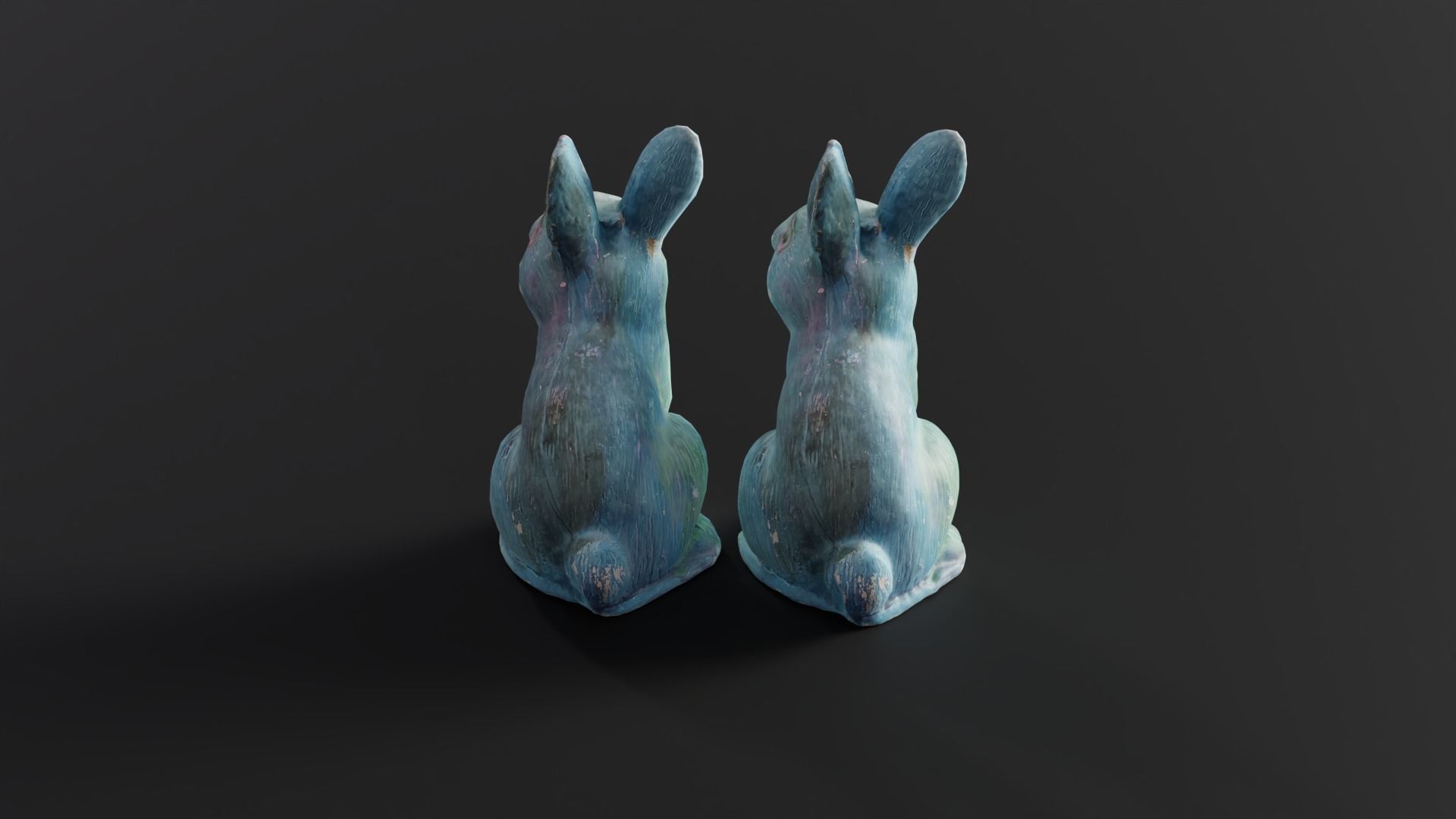 3D model Rabbit statue photogrammetry VR / AR / low-poly | CGTrader