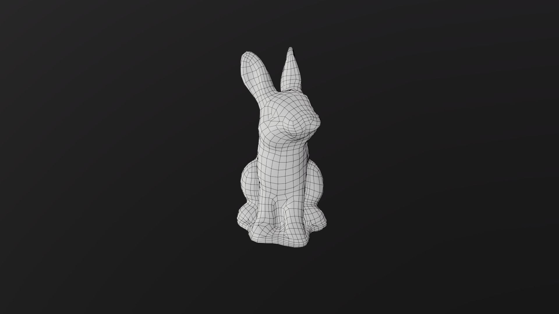 3D model Rabbit statue photogrammetry VR / AR / low-poly | CGTrader
