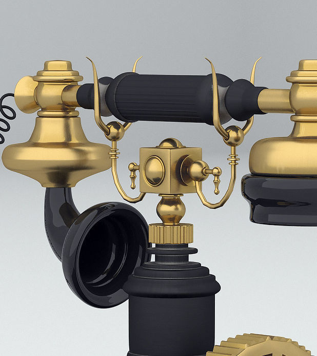 3D model replica old phone VR / AR / low-poly | CGTrader