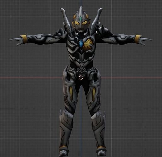 Ultraman Trigger - Trigger Dark 3d model Texture | CGTrader