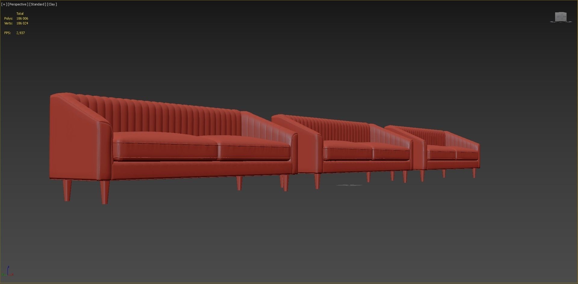sofa gillian 3D model | CGTrader
