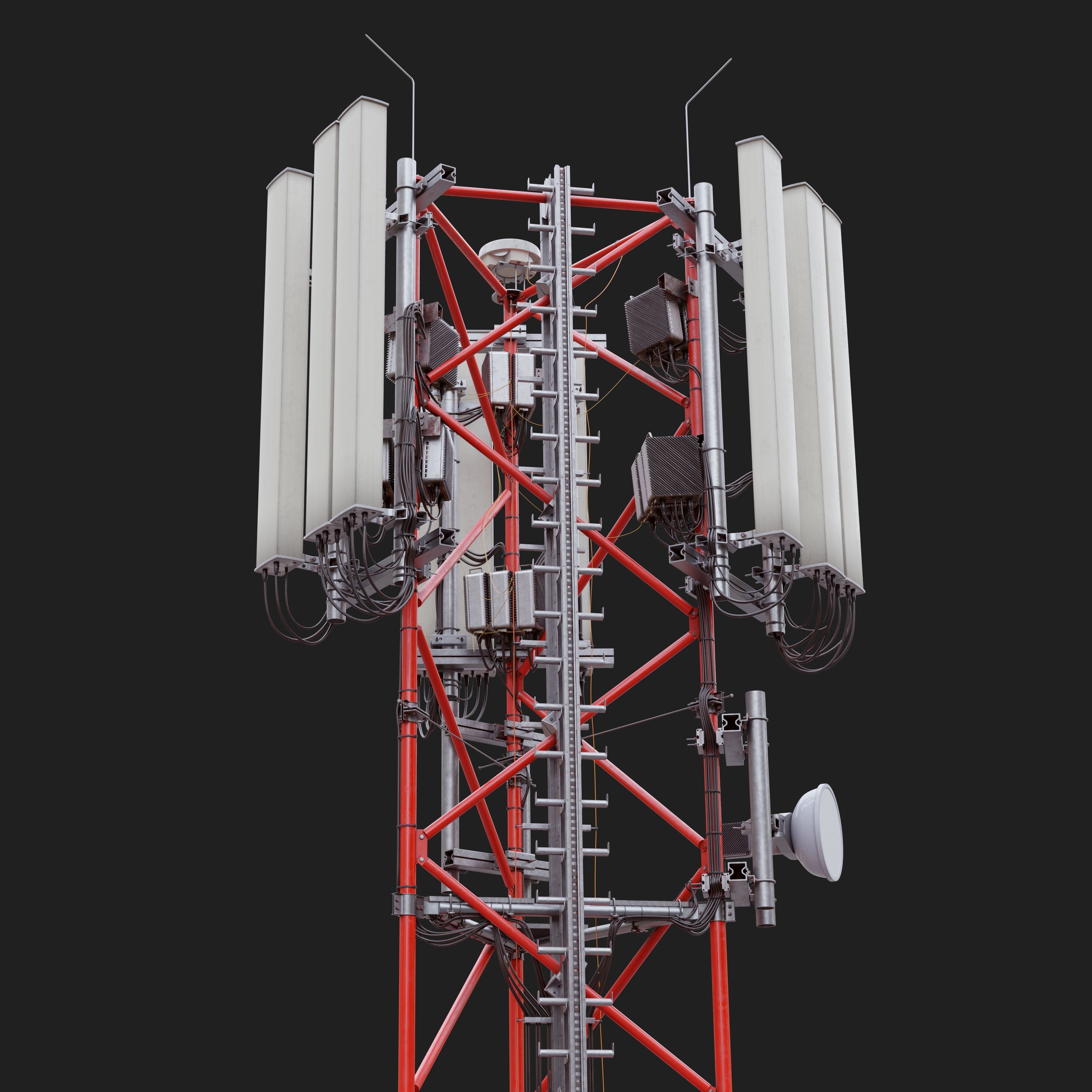 Telecommunication Cell Tower 3D model | CGTrader