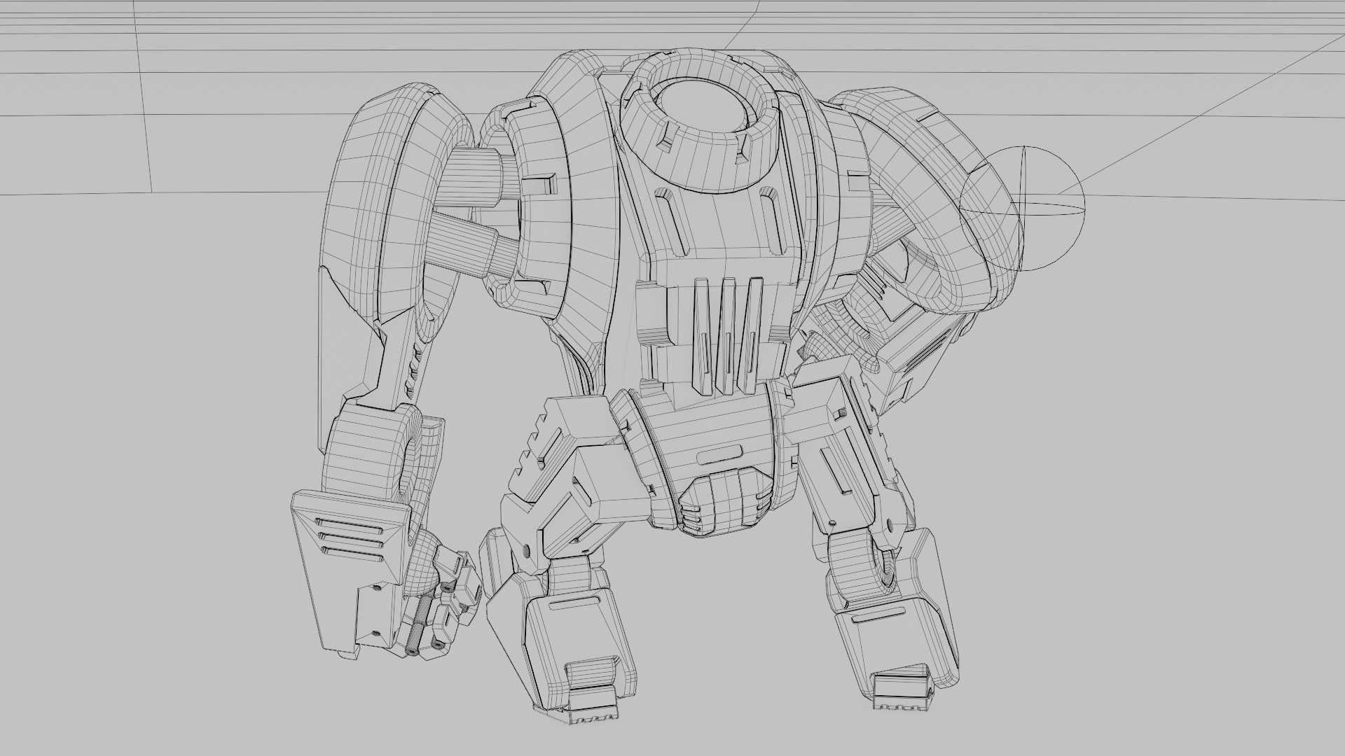 BATTLE GORILLA BOT RIGGED 3D model rigged | CGTrader