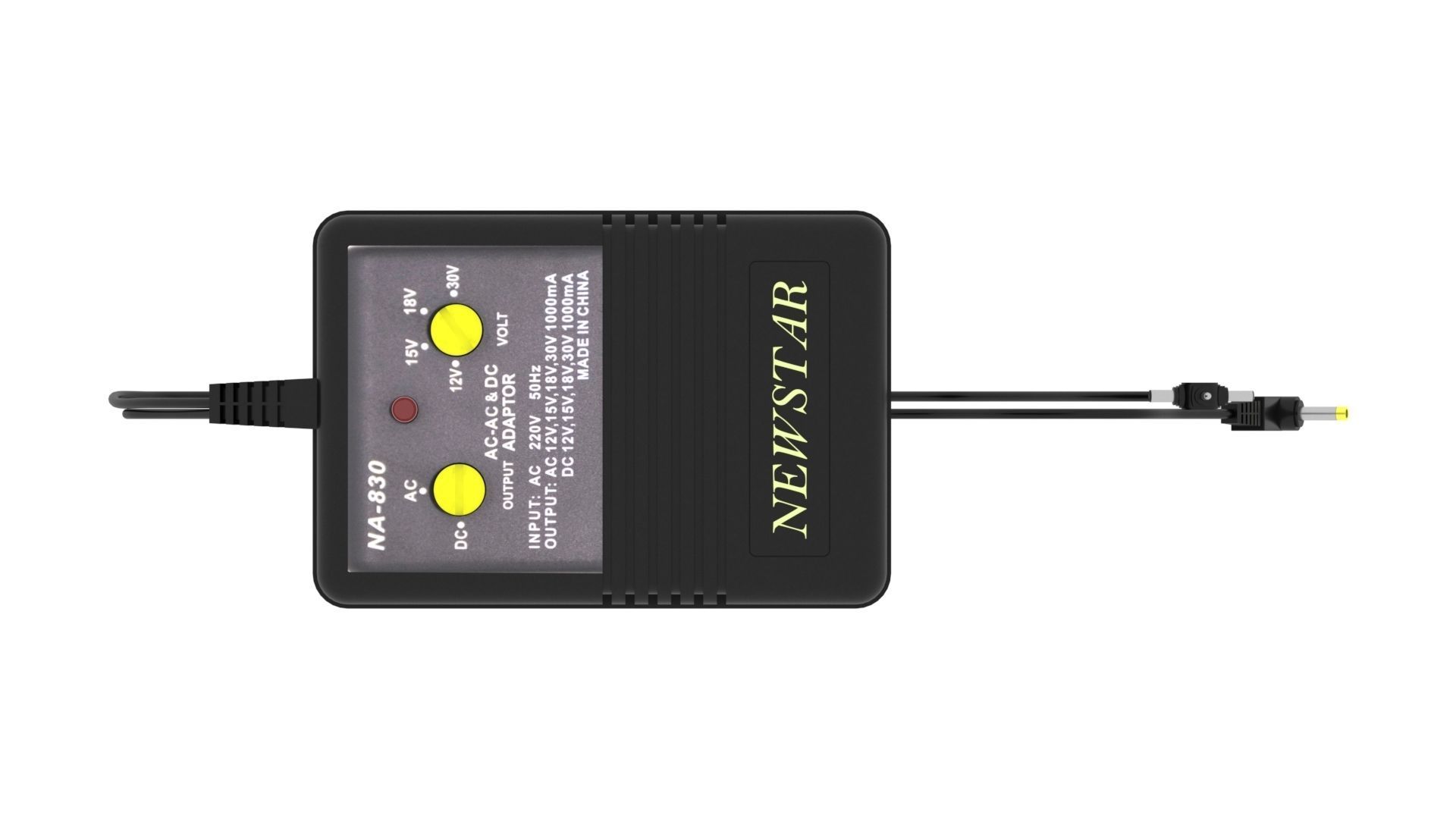 Newstar Ac Dc Power Adapter 3D model | CGTrader