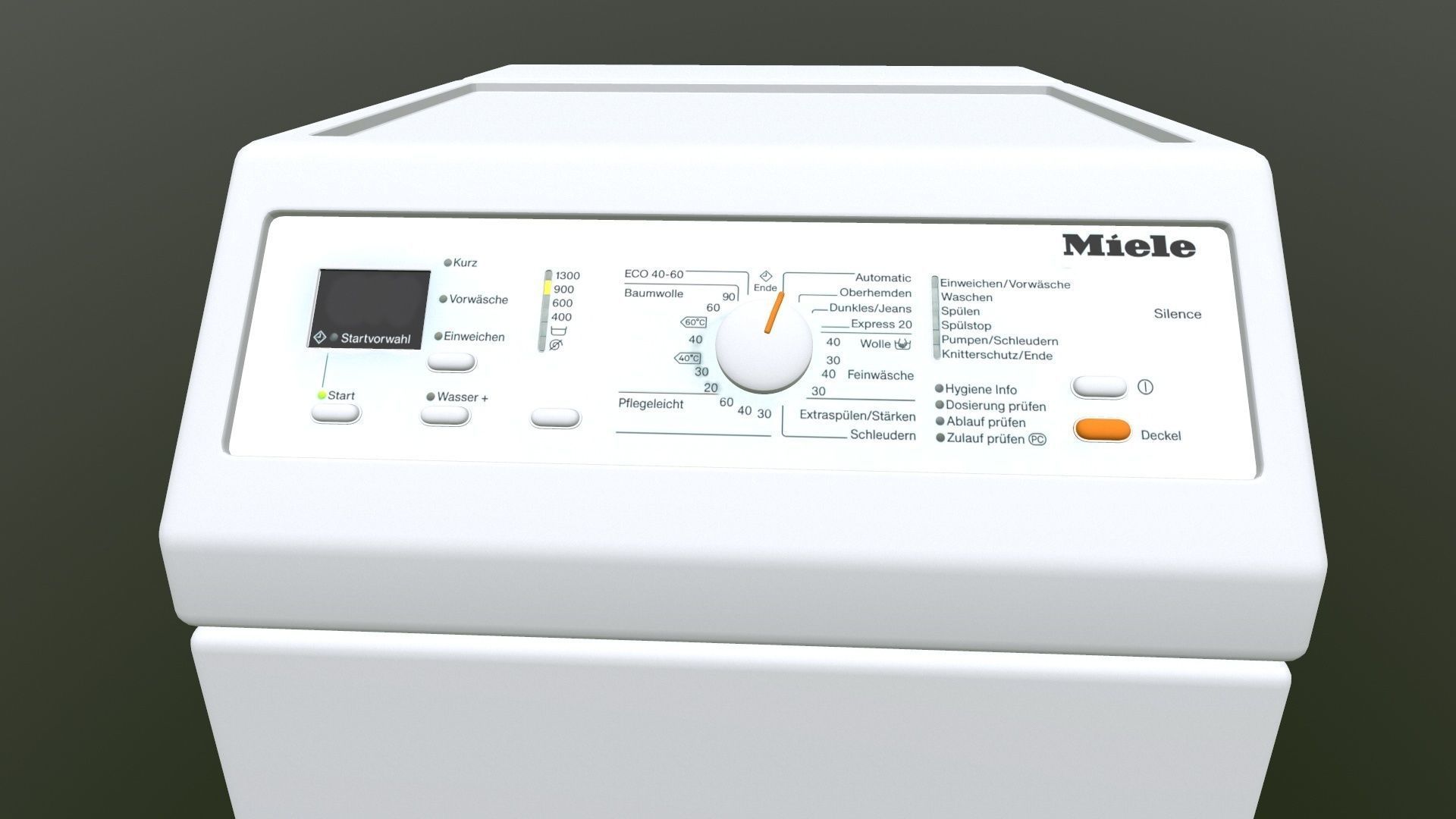 Miele washing machine 3D model | CGTrader