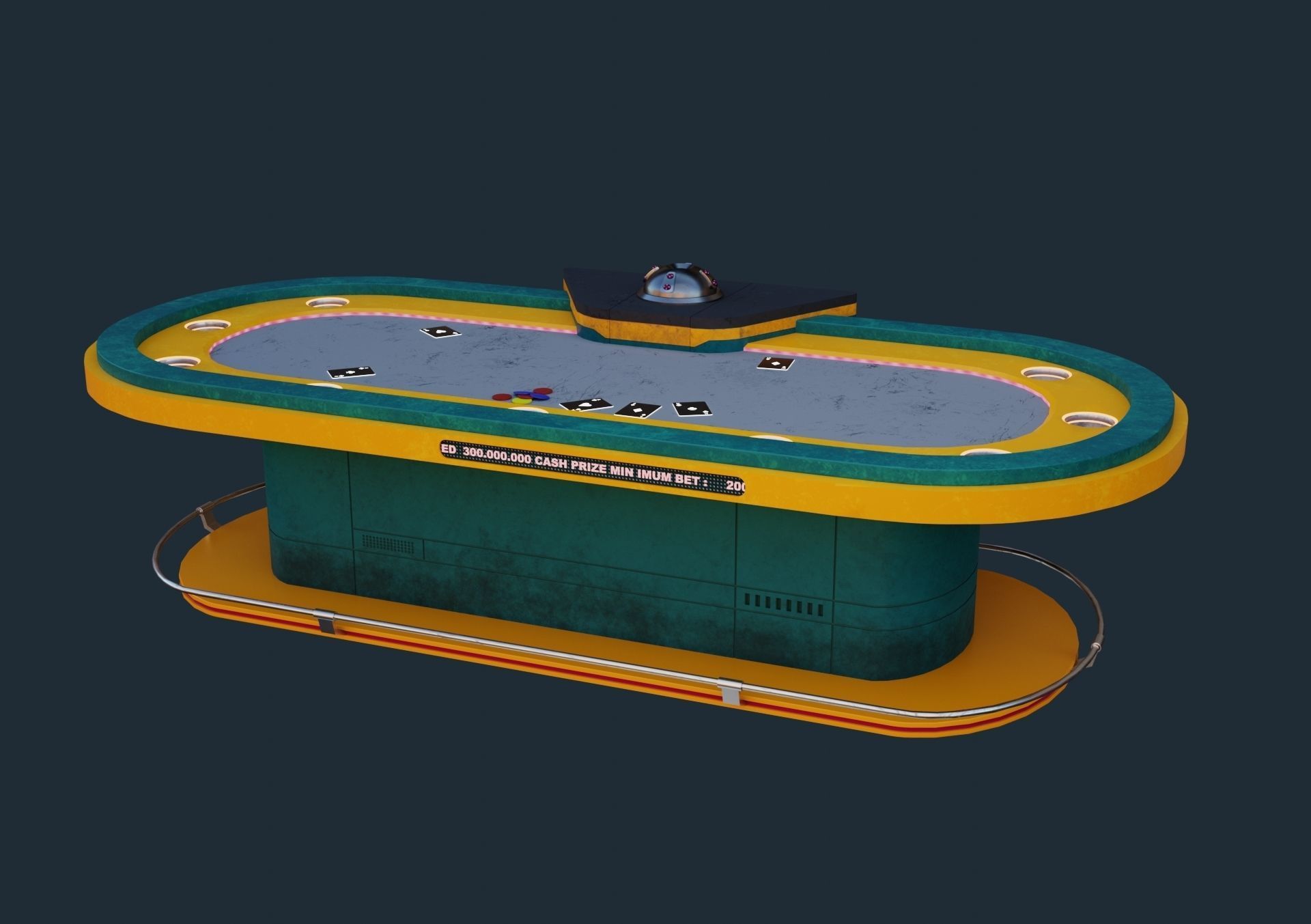 3D model cyberpunk poker table 3D Model VR / AR / low-poly | CGTrader