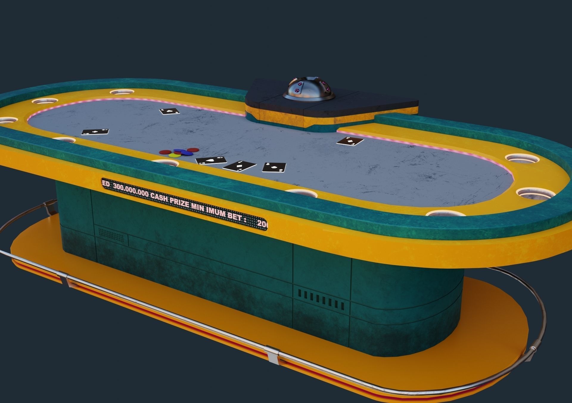 3D model cyberpunk poker table 3D Model VR / AR / low-poly | CGTrader
