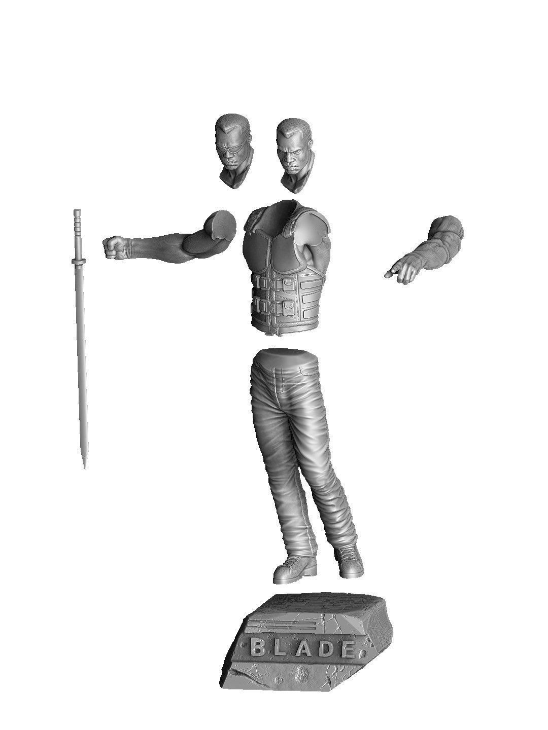 BLADE marvel STL FOR 3D PRINT 3D model 3D printable | CGTrader