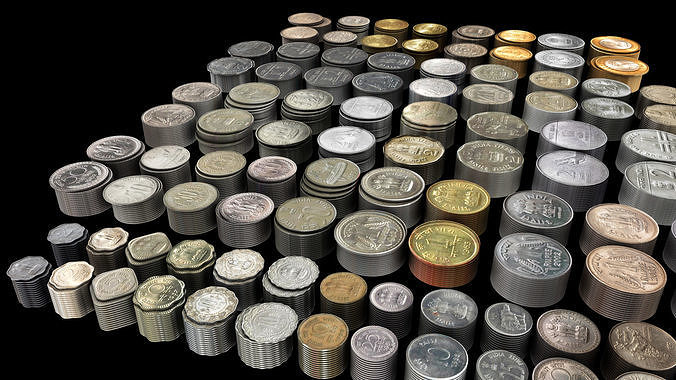 india currency coins 3D model | CGTrader