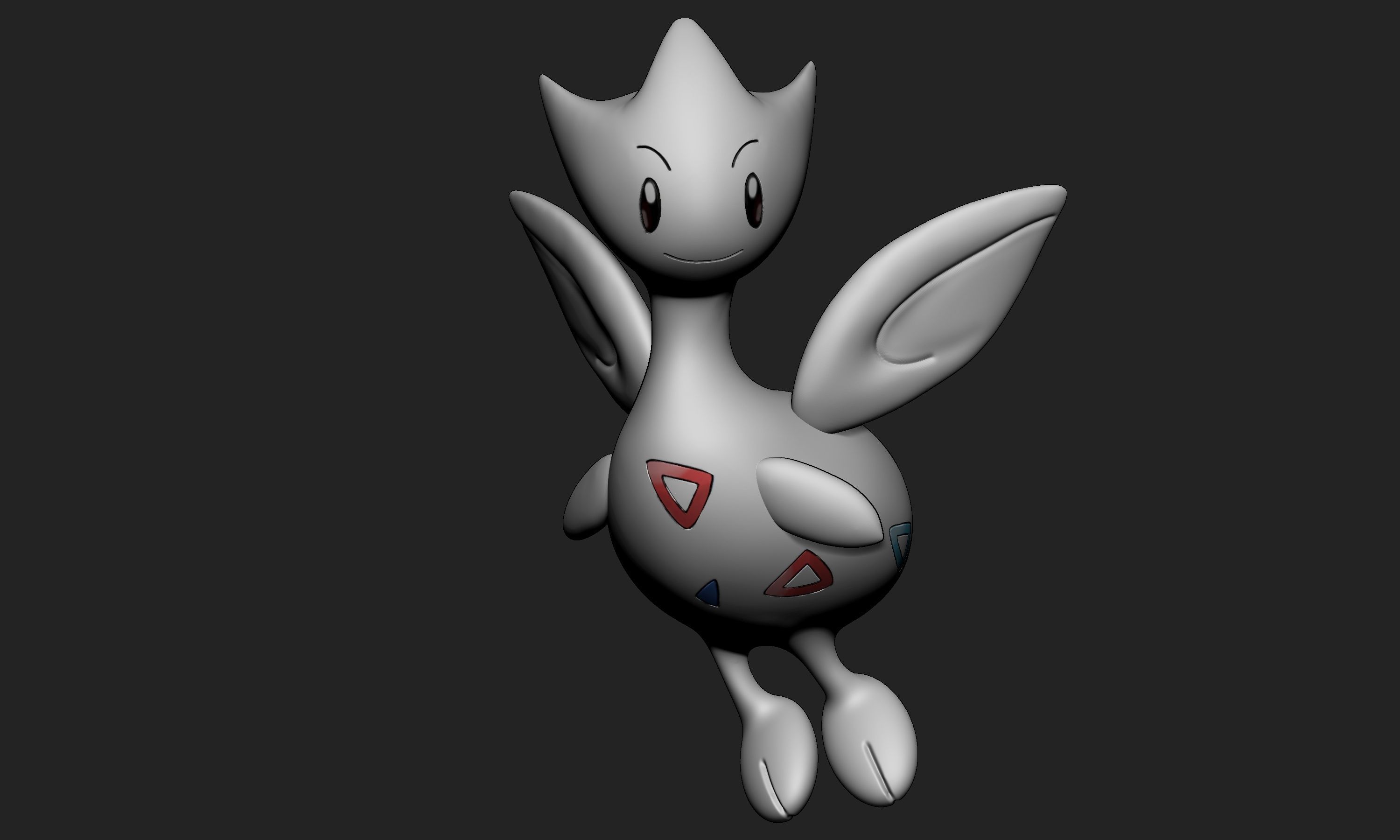 Pokemon - Togetic with 2 poses 3D model 3D printable | CGTrader