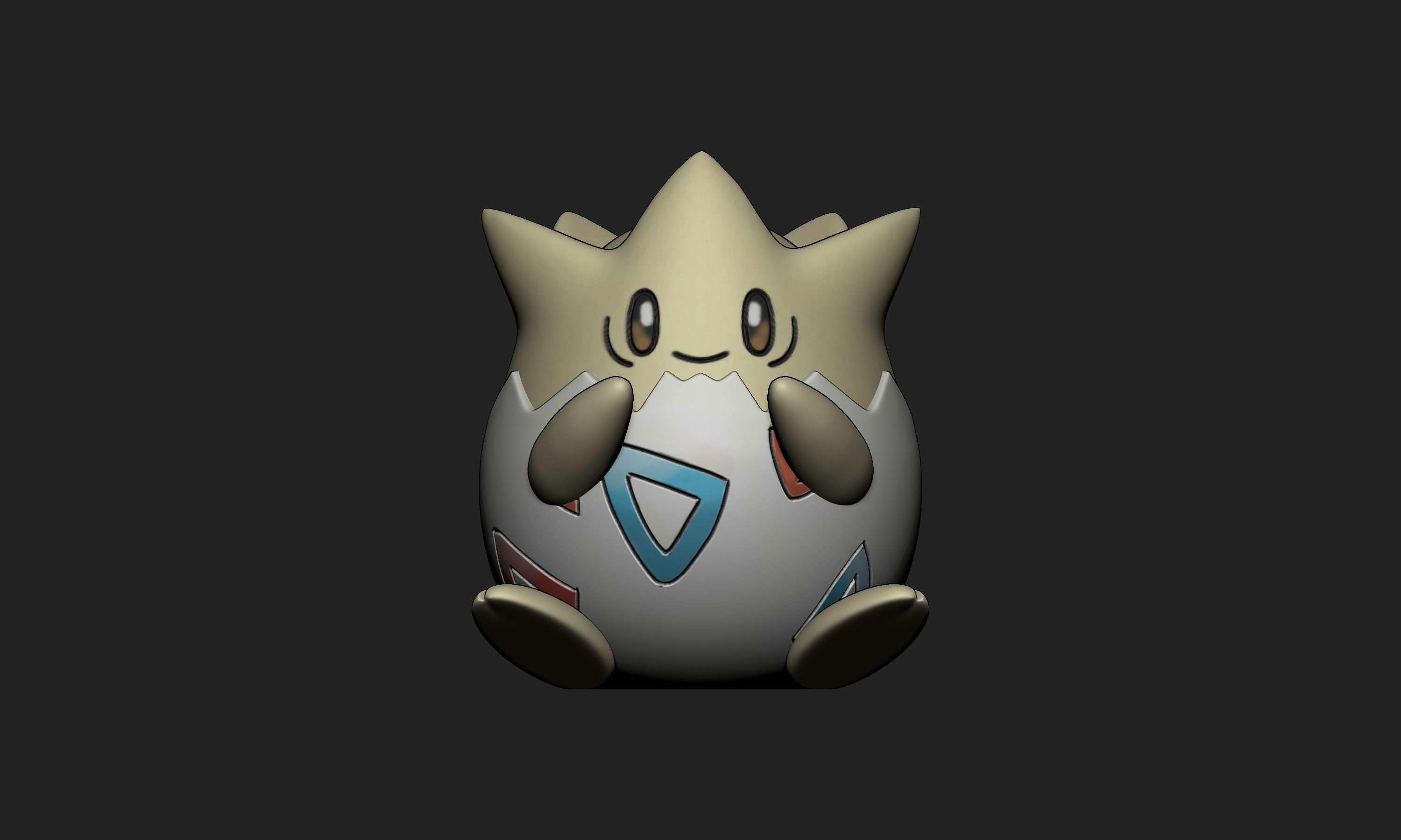 Pokemon - Togepi Togetic and Togekiss with 2 poses 3D model 3D ...