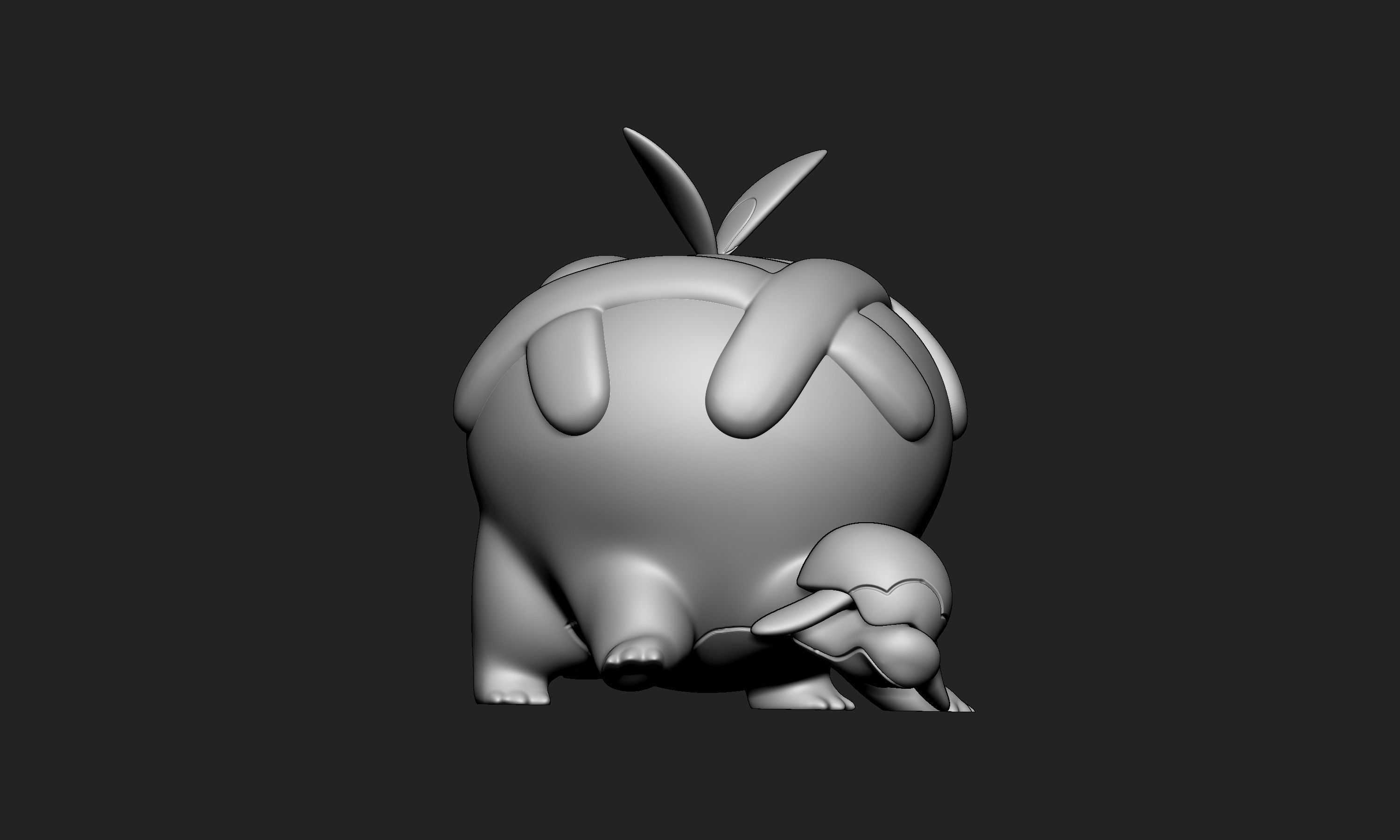 Pokemon - Appletun with 2 poses 3D model 3D printable | CGTrader