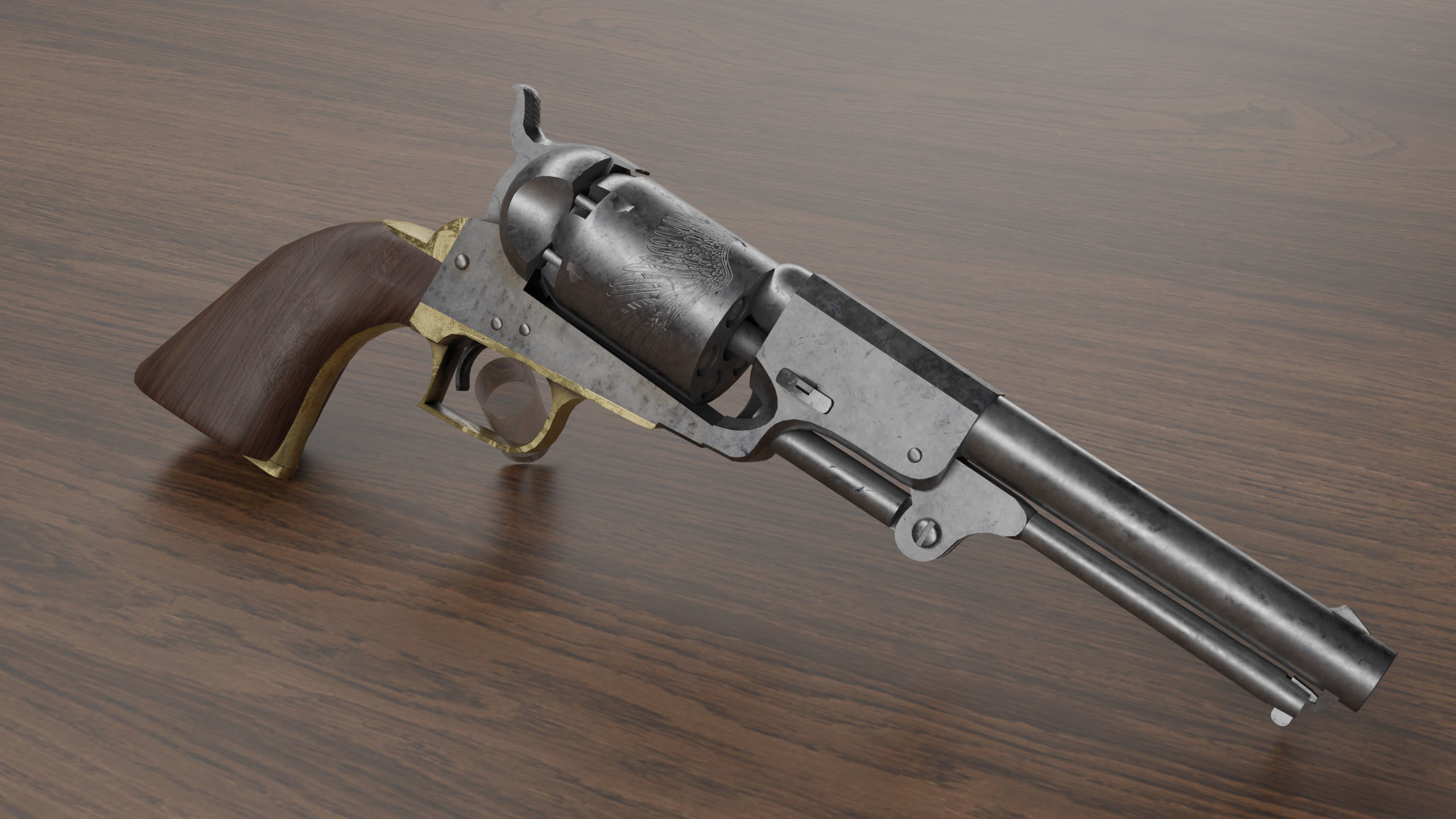 Colt Dragoon 3D model | CGTrader