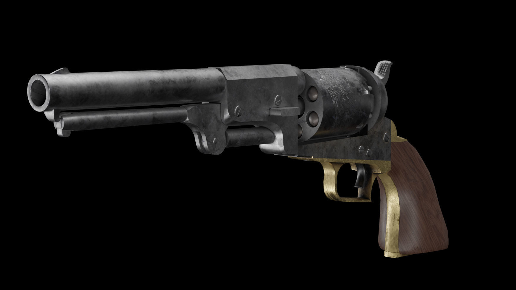 Colt Dragoon 3D model | CGTrader