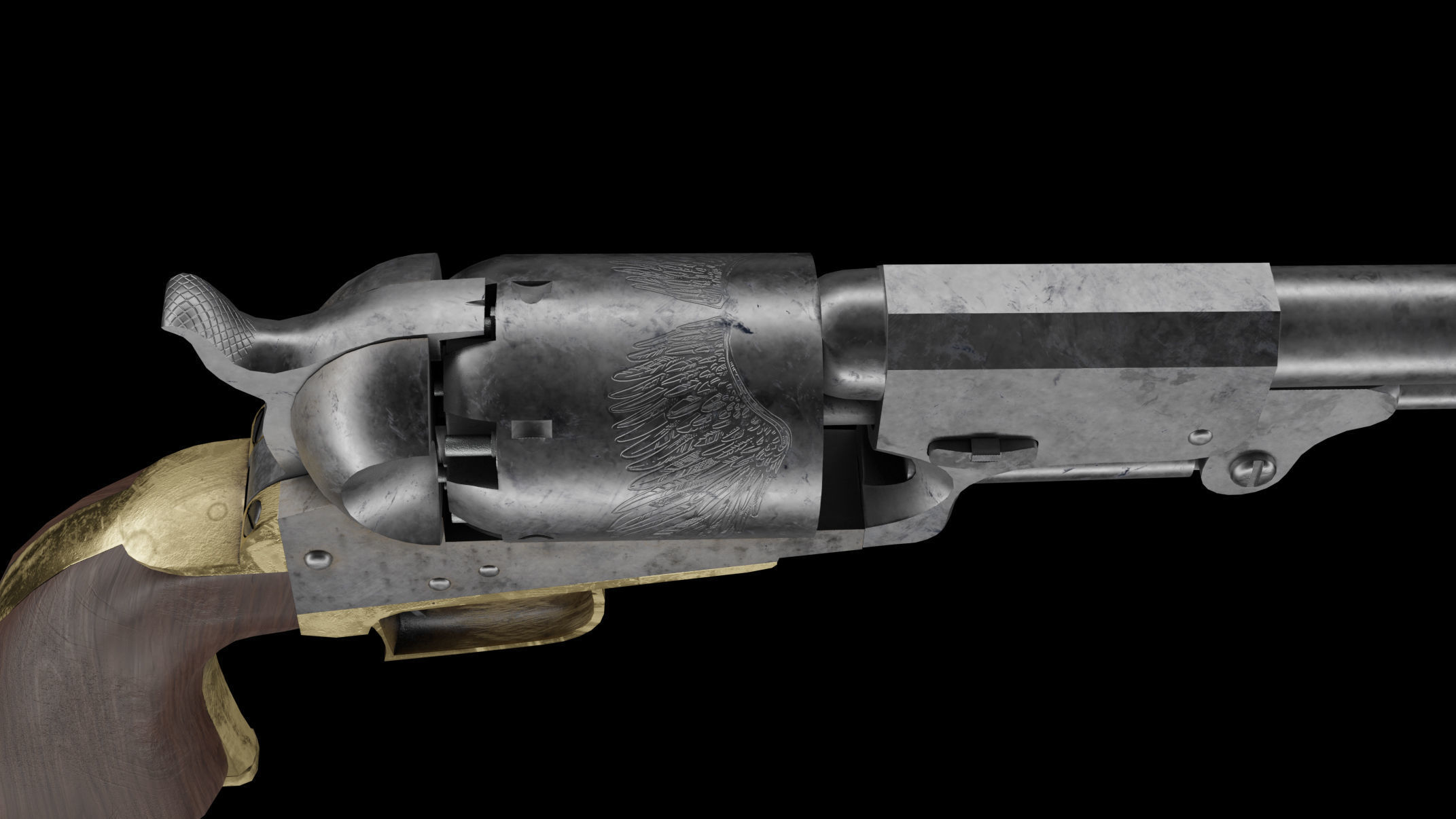 Colt Dragoon 3D model | CGTrader