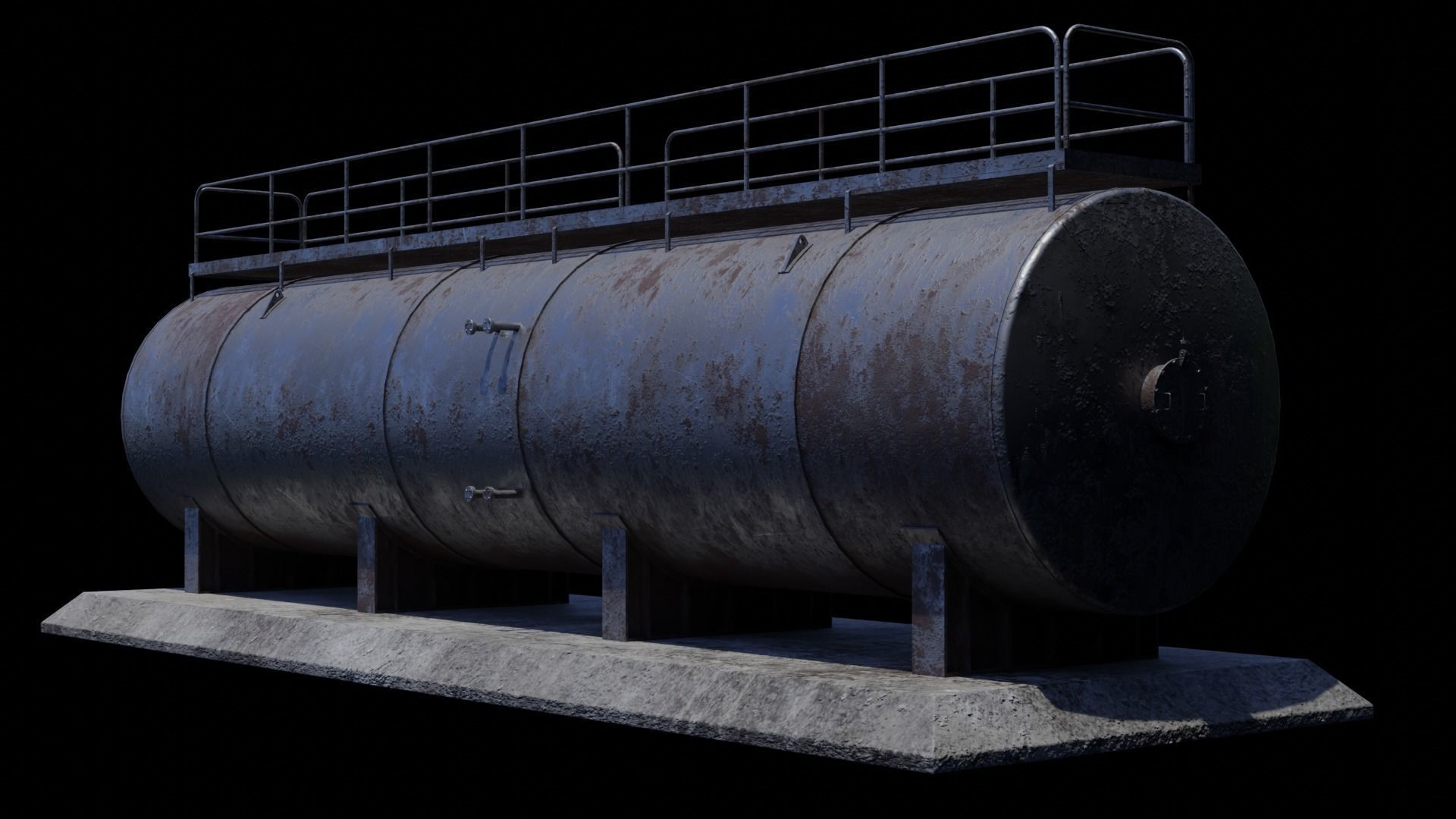 Oil storage tank 2B 3D model | CGTrader
