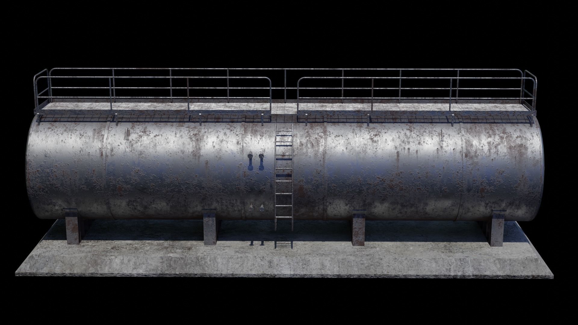 Oil storage tank 2B 3D model | CGTrader