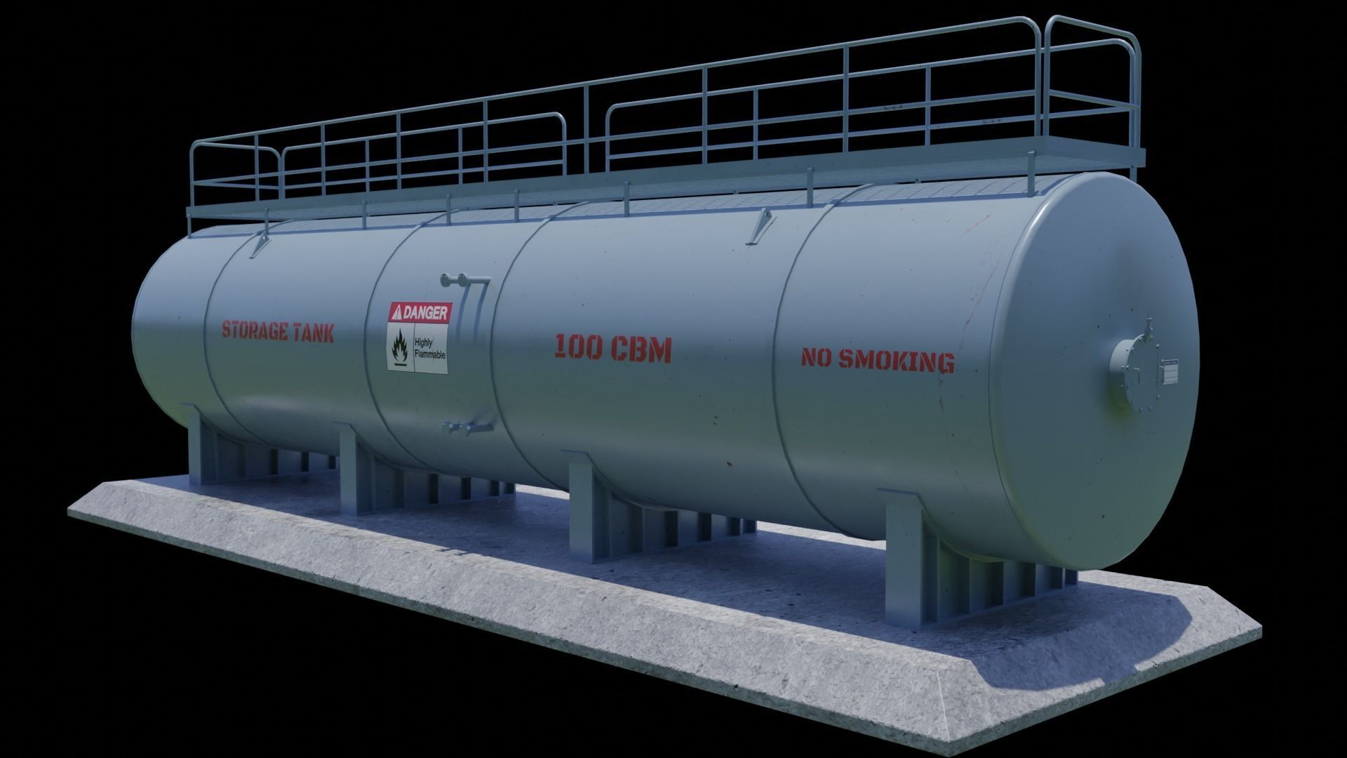 Oil storage tank 3A 3D model | CGTrader