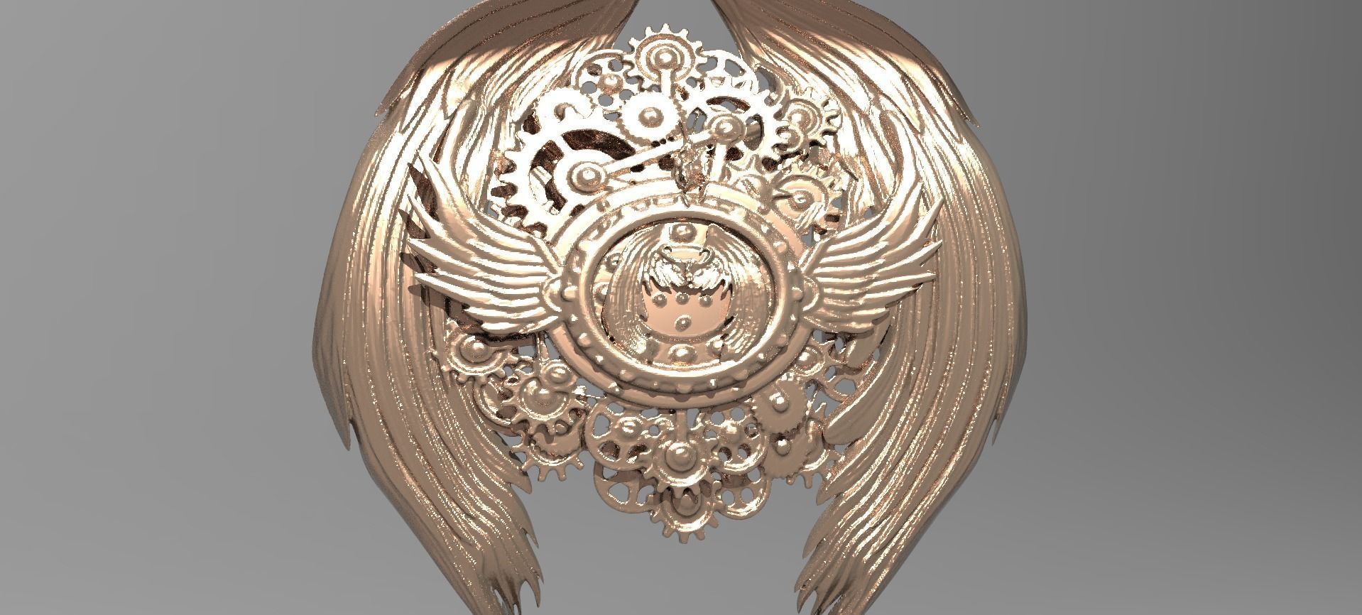 Angel Clockwork Wall Art 3D model | CGTrader